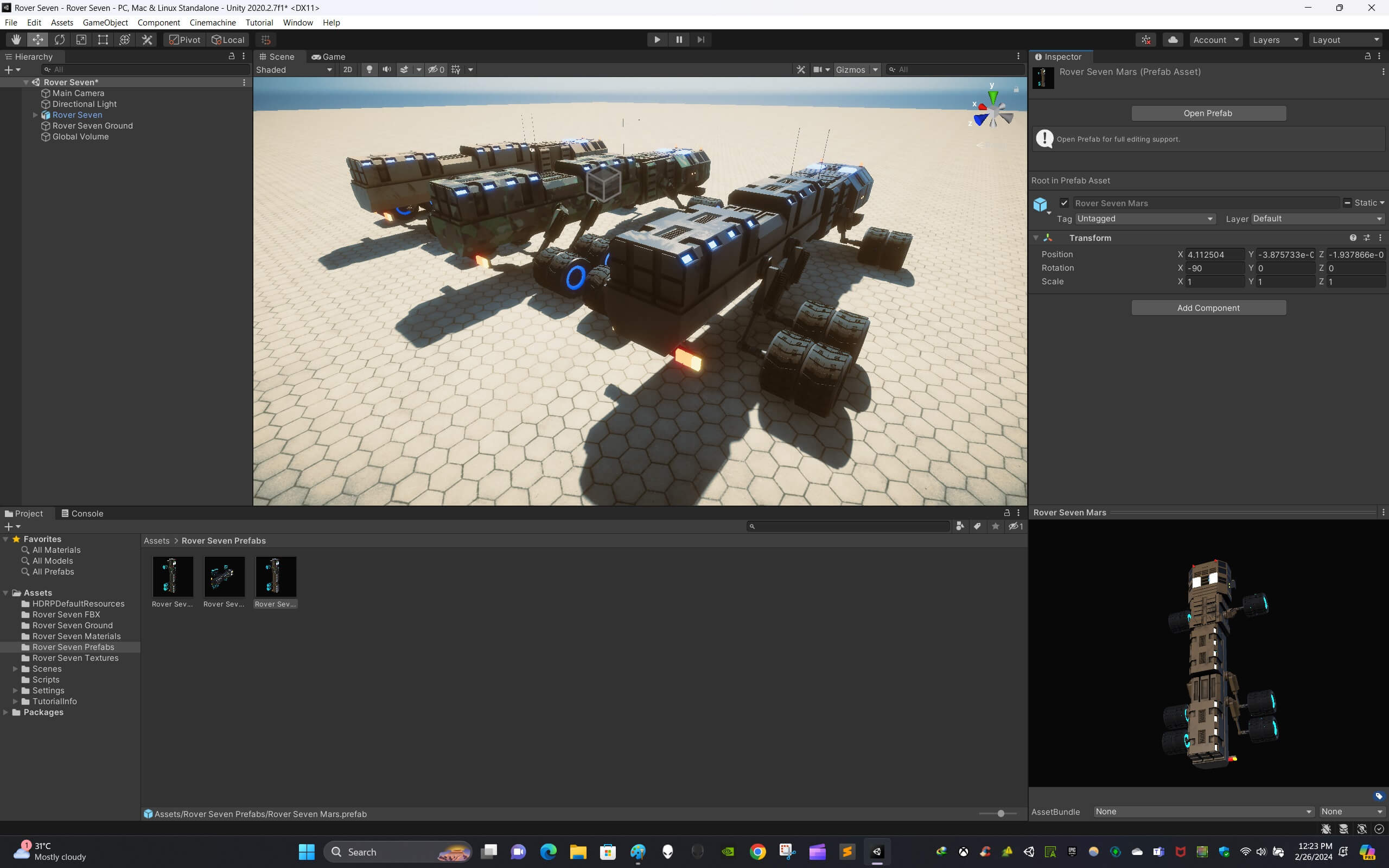 Rover Seven Modular - 3D Model by ApuArt