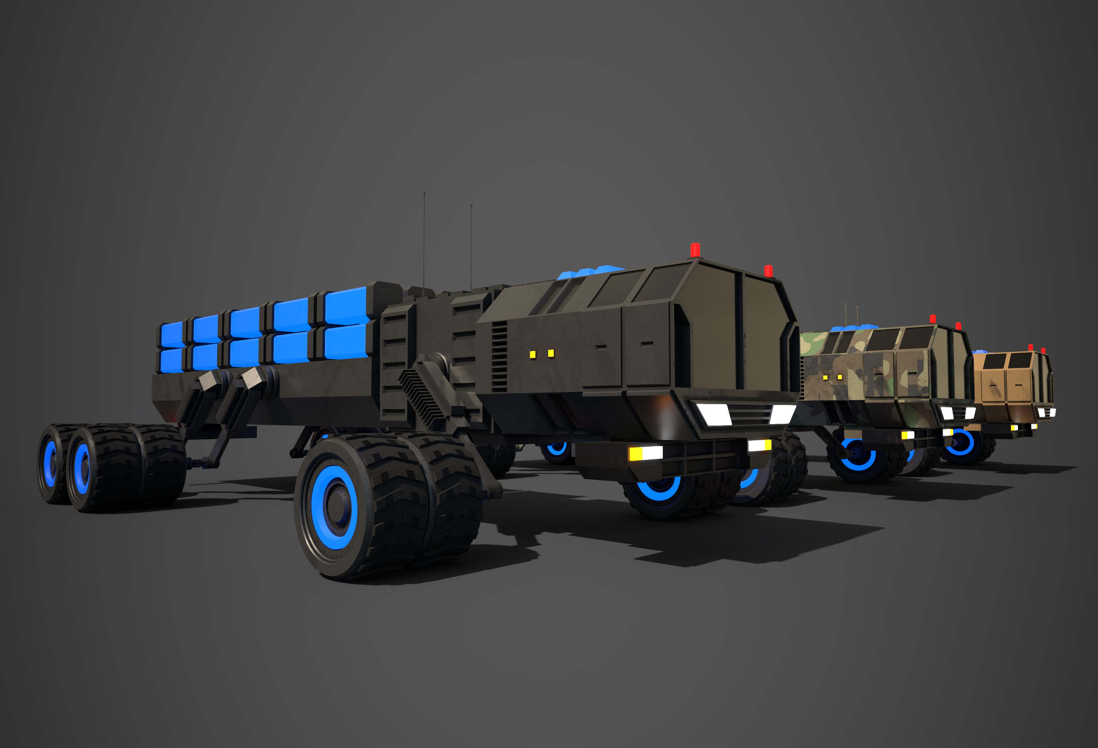 Rover Six Modular - 3D Model by ApuArt
