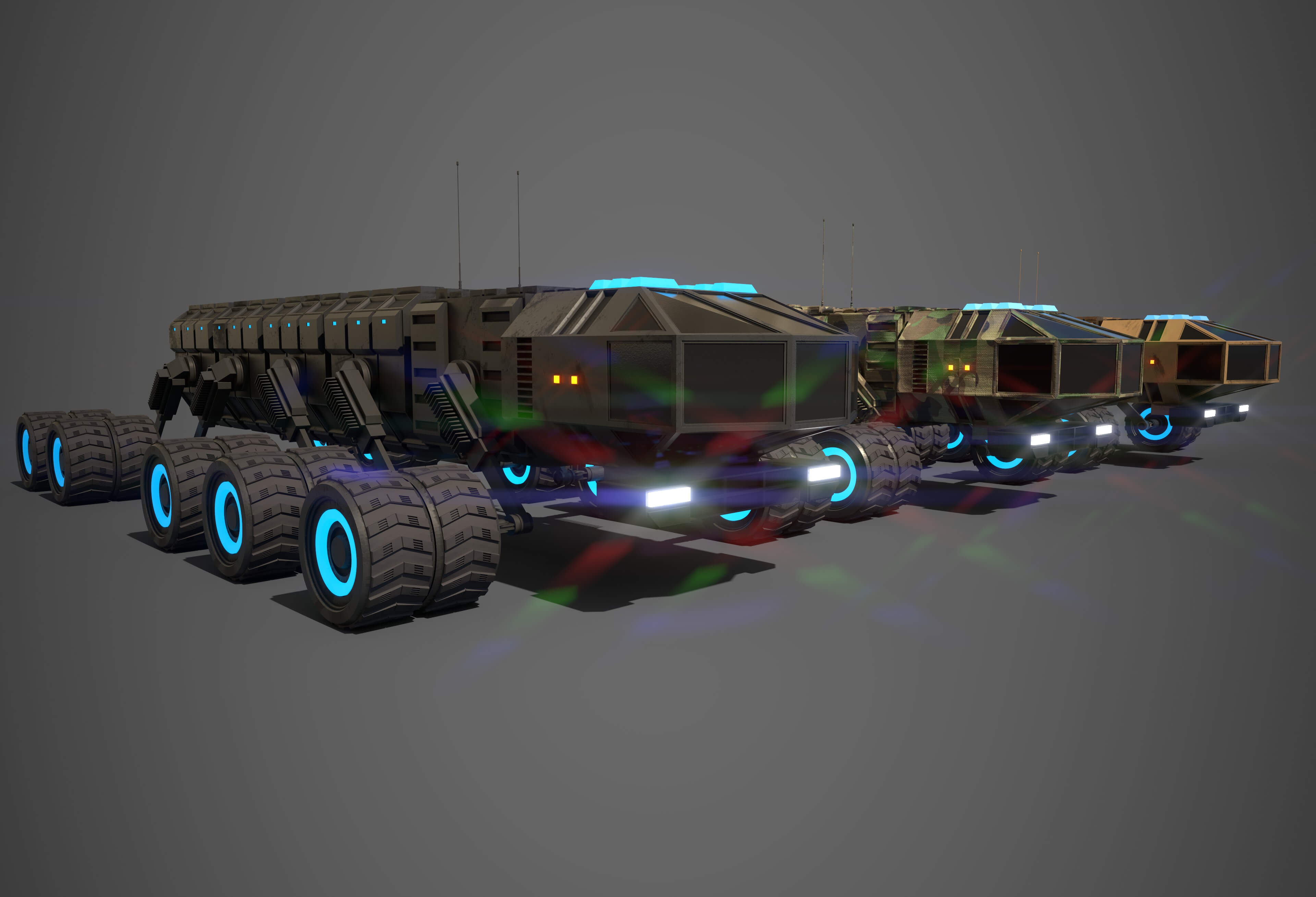 Rover Three Modular - 3D Model by ApuArt