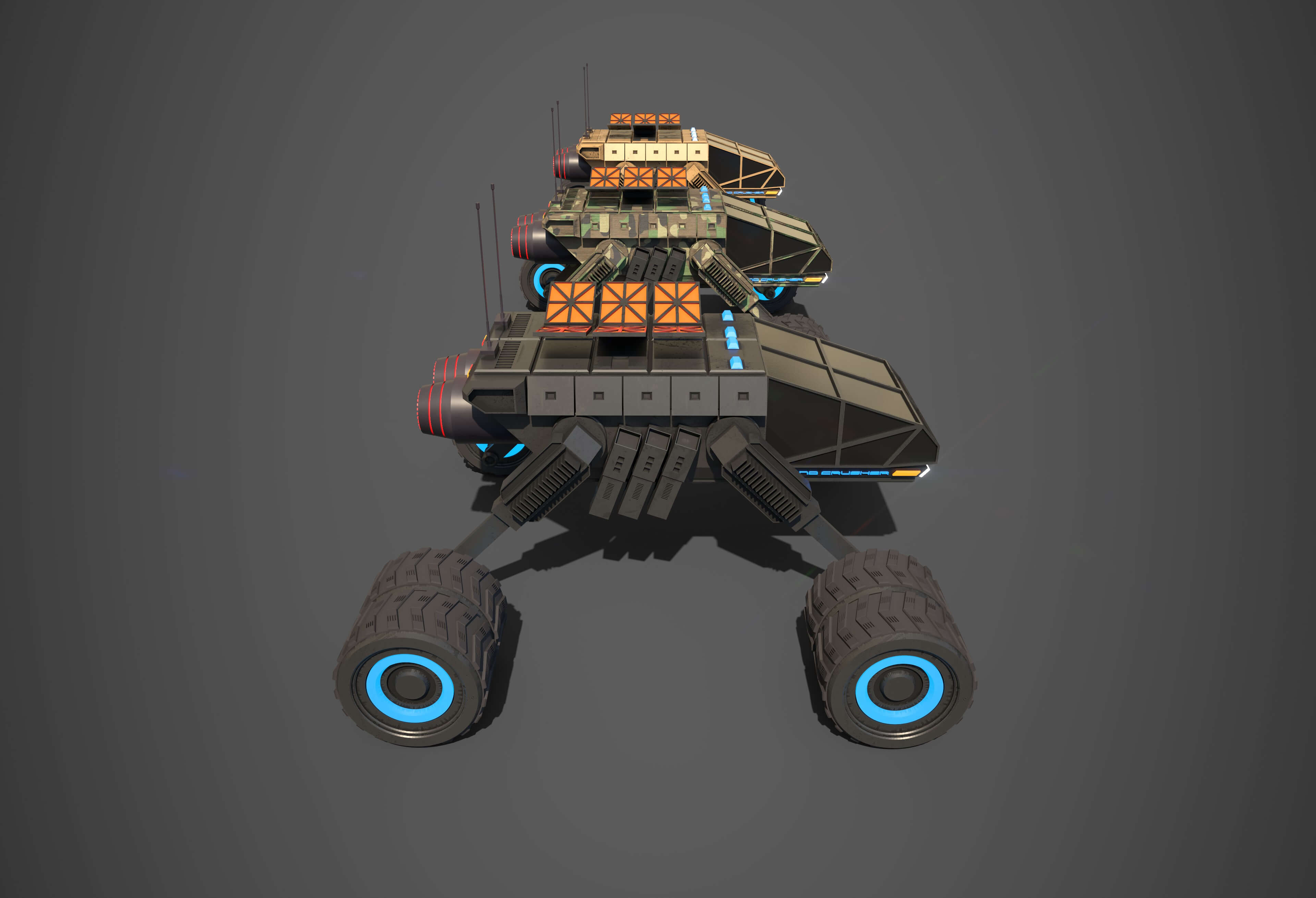Rover Two Modular - 3D Model by ApuArt