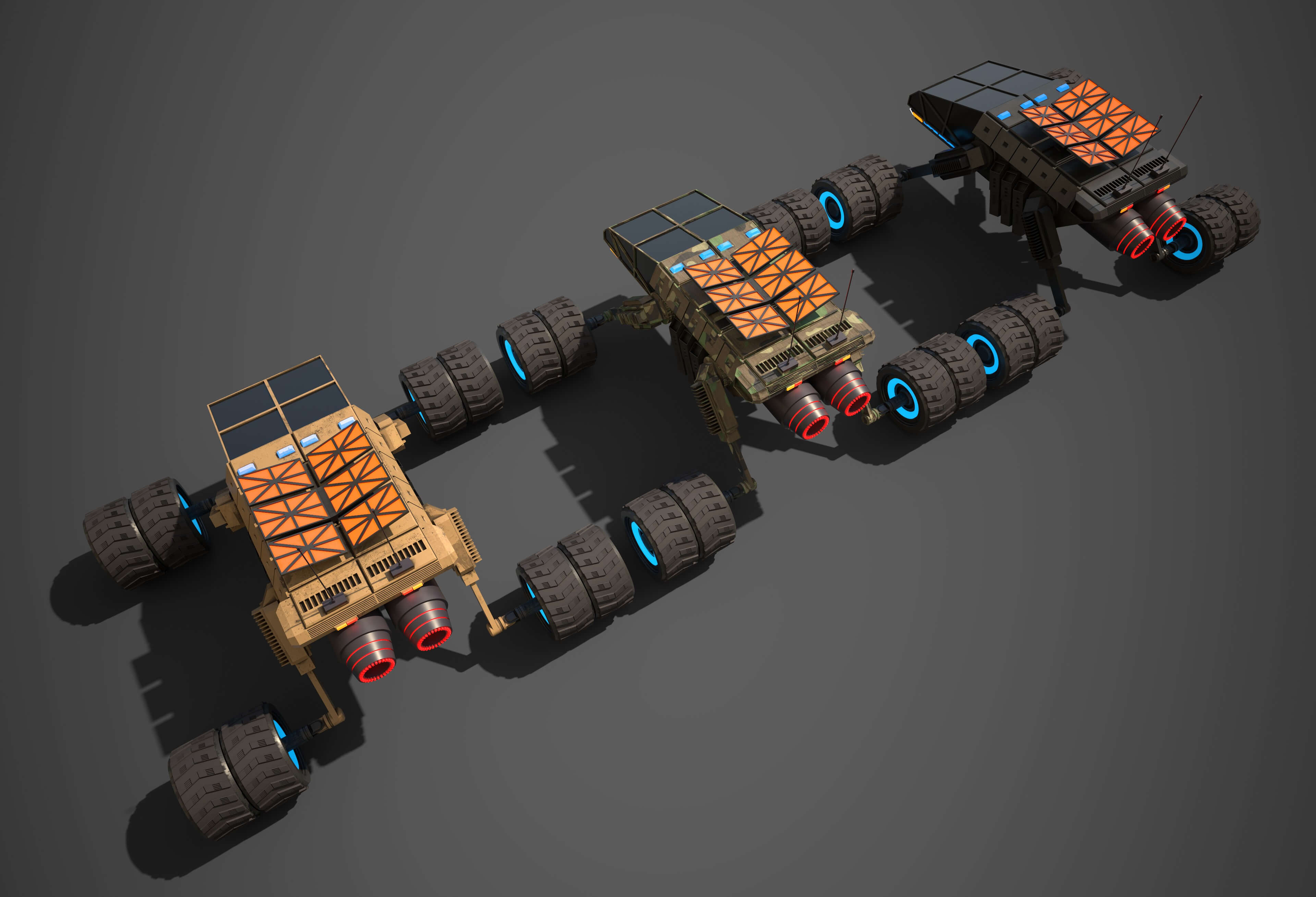 Rover Two Modular - 3D Model by ApuArt