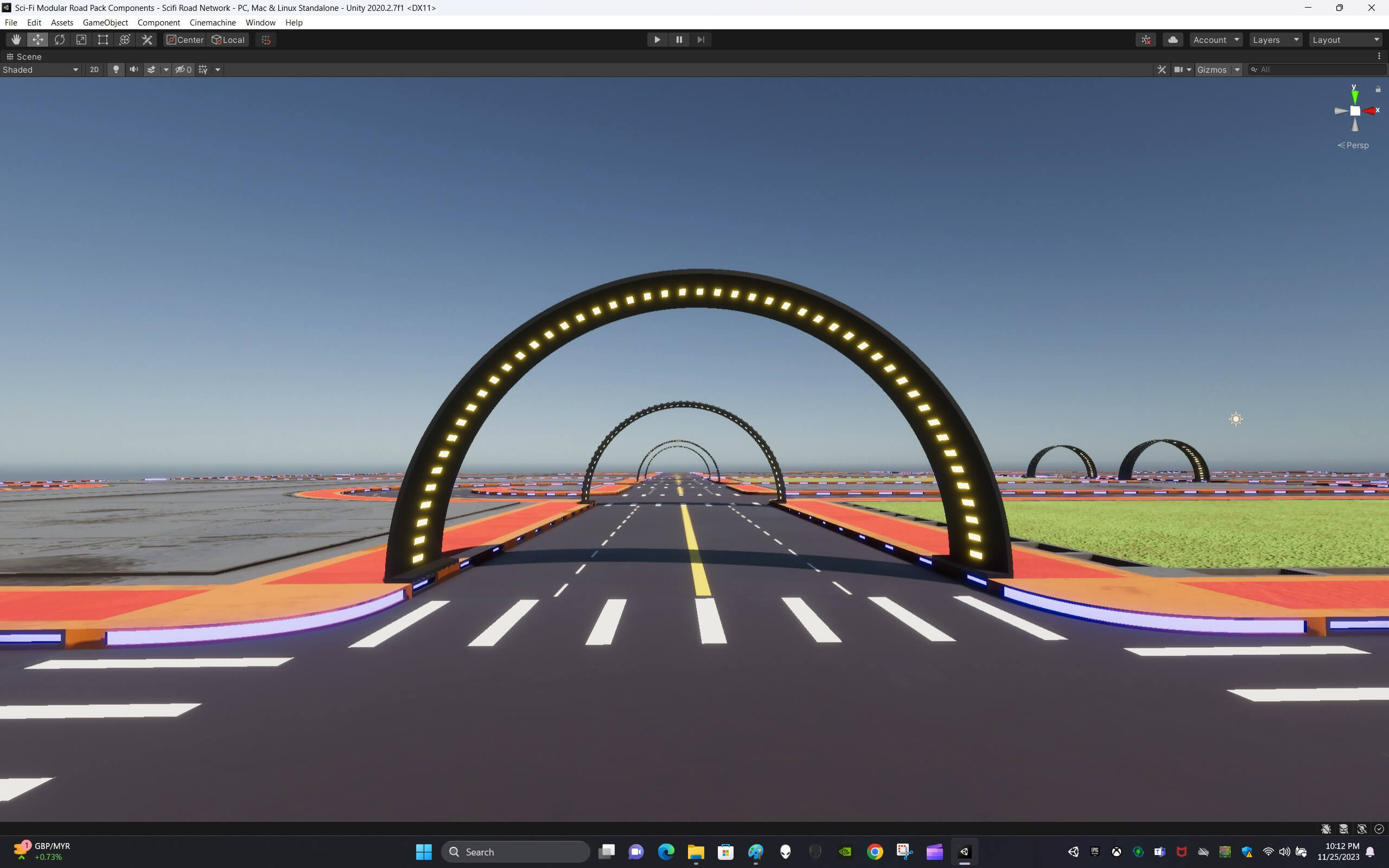 Sci-Fi Modular Road Pack 3D Model by ApuArt