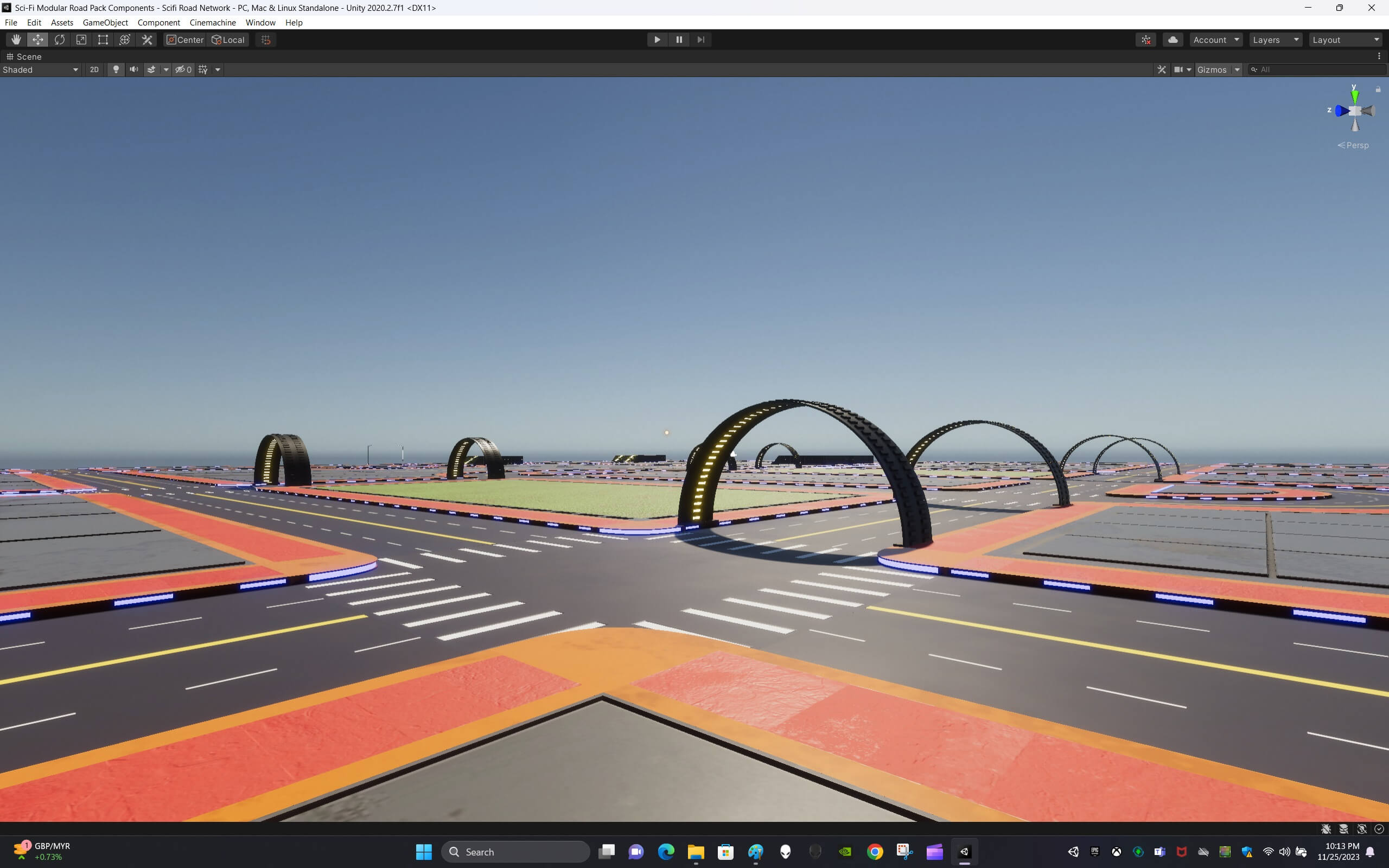 Sci-Fi Modular Road Pack 3D Model by ApuArt