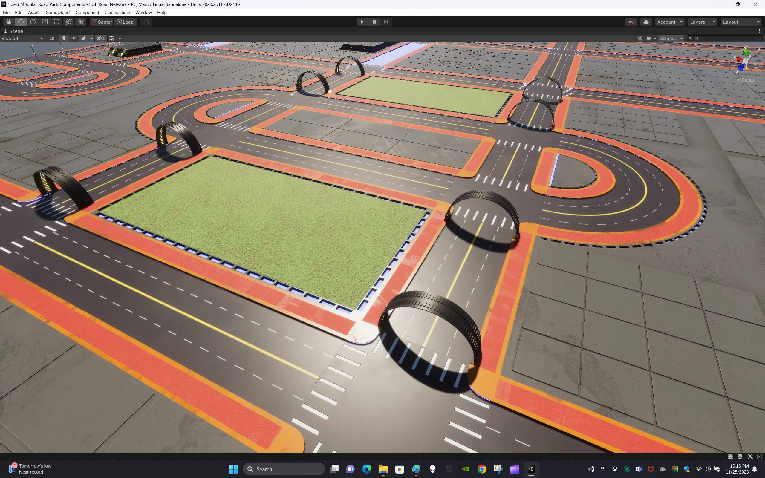 Sci-Fi Modular Road Pack 3D Model by ApuArt