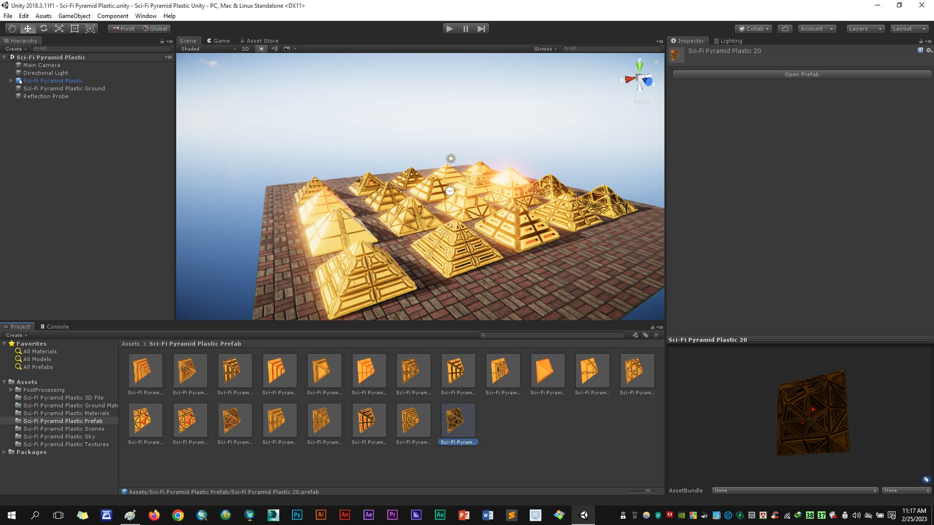 Sci-Fi Pyramid Plastic 3D Model by ApuArt