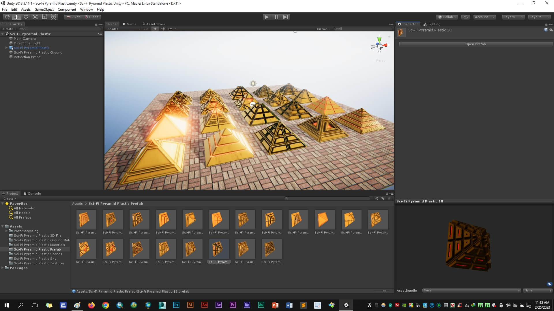 Sci-Fi Pyramid Plastic 3D Model by ApuArt