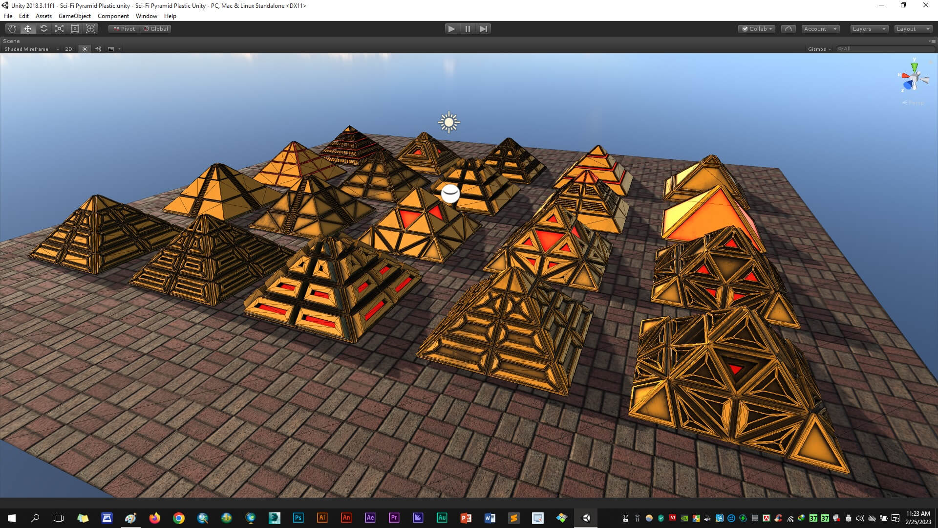 Sci-Fi Pyramid Plastic 3D Model by ApuArt