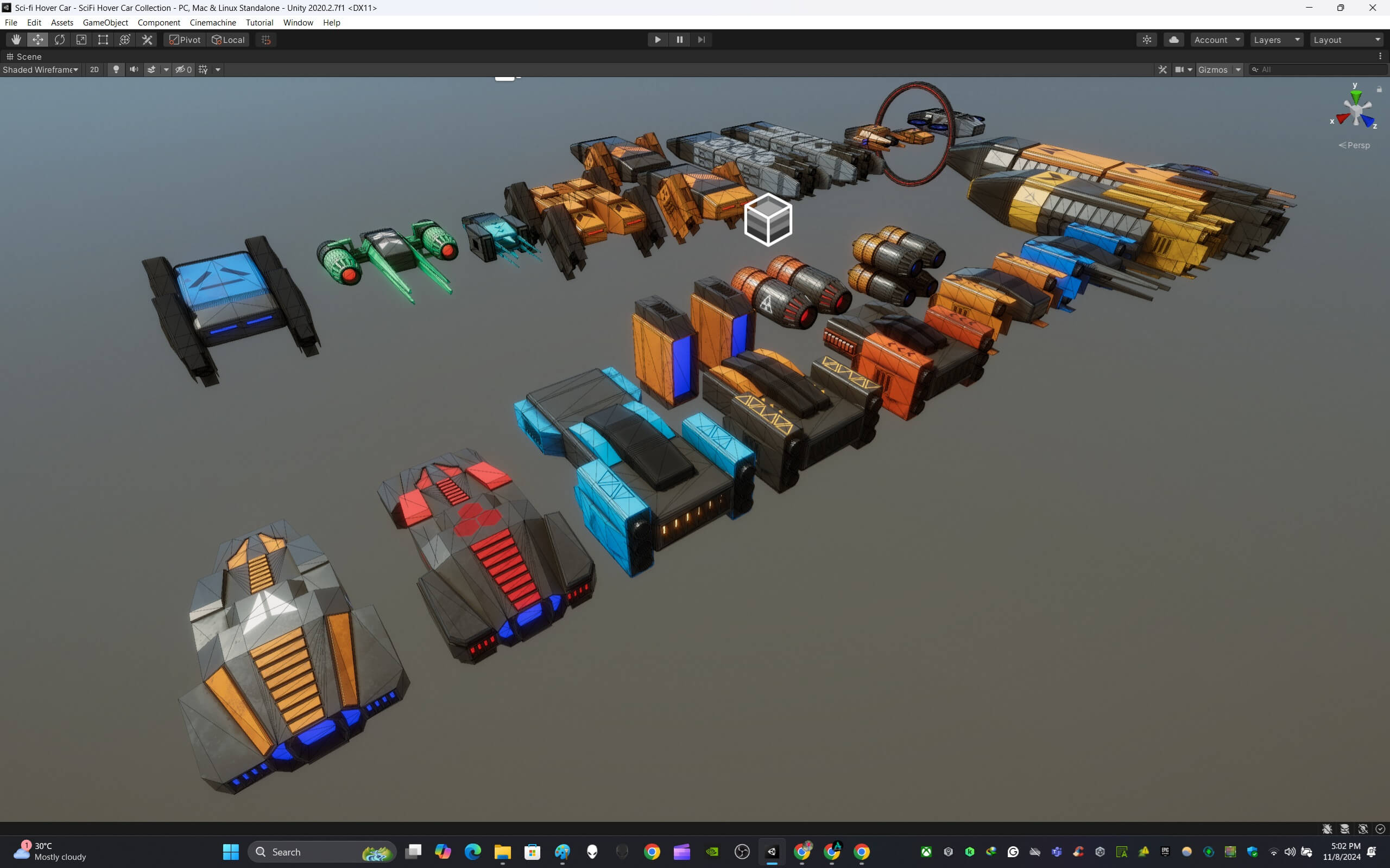 Sci-Fi Hover Car Collection 3D Model by ApuArt