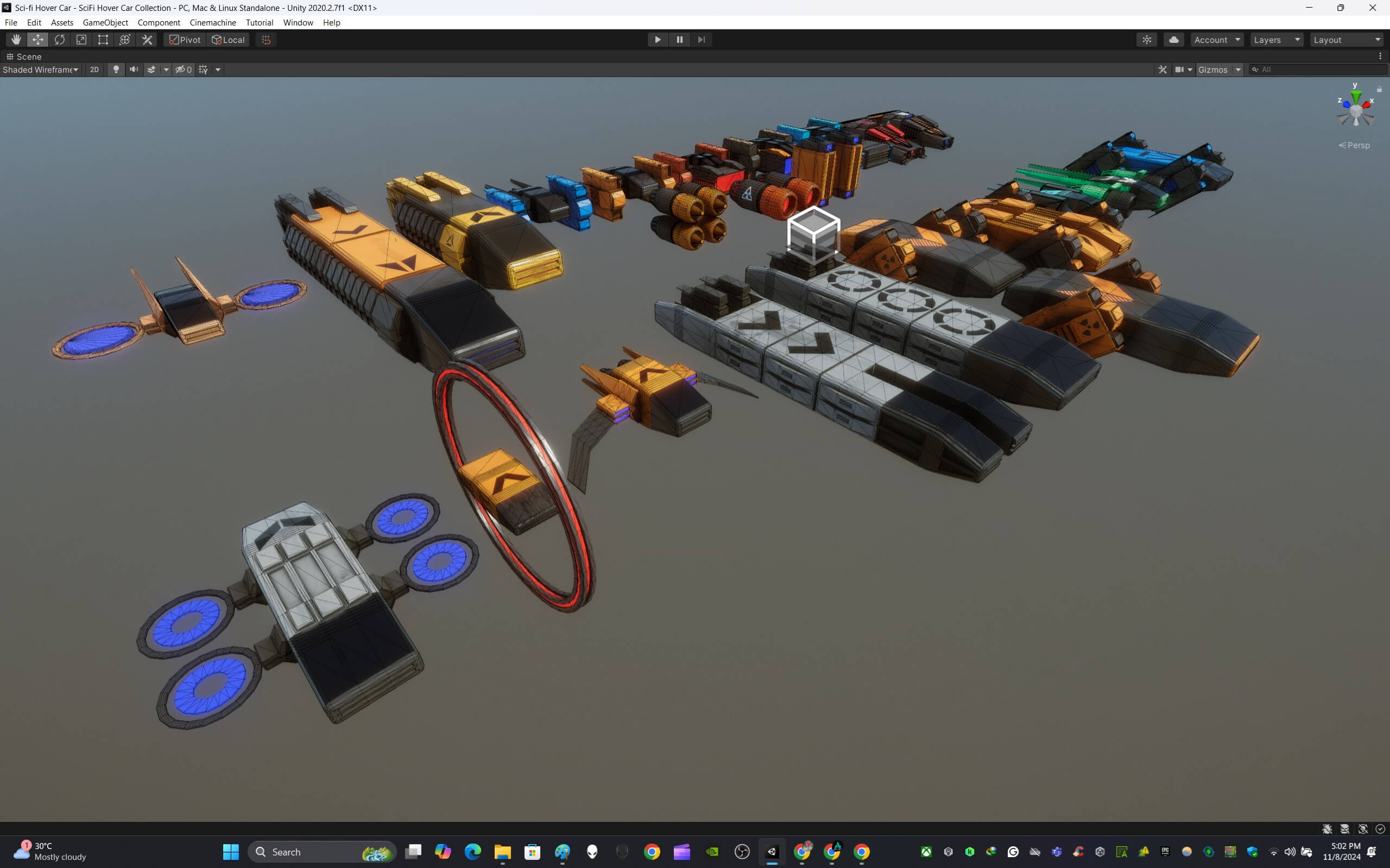Sci-Fi Hover Car Collection 3D Model by ApuArt