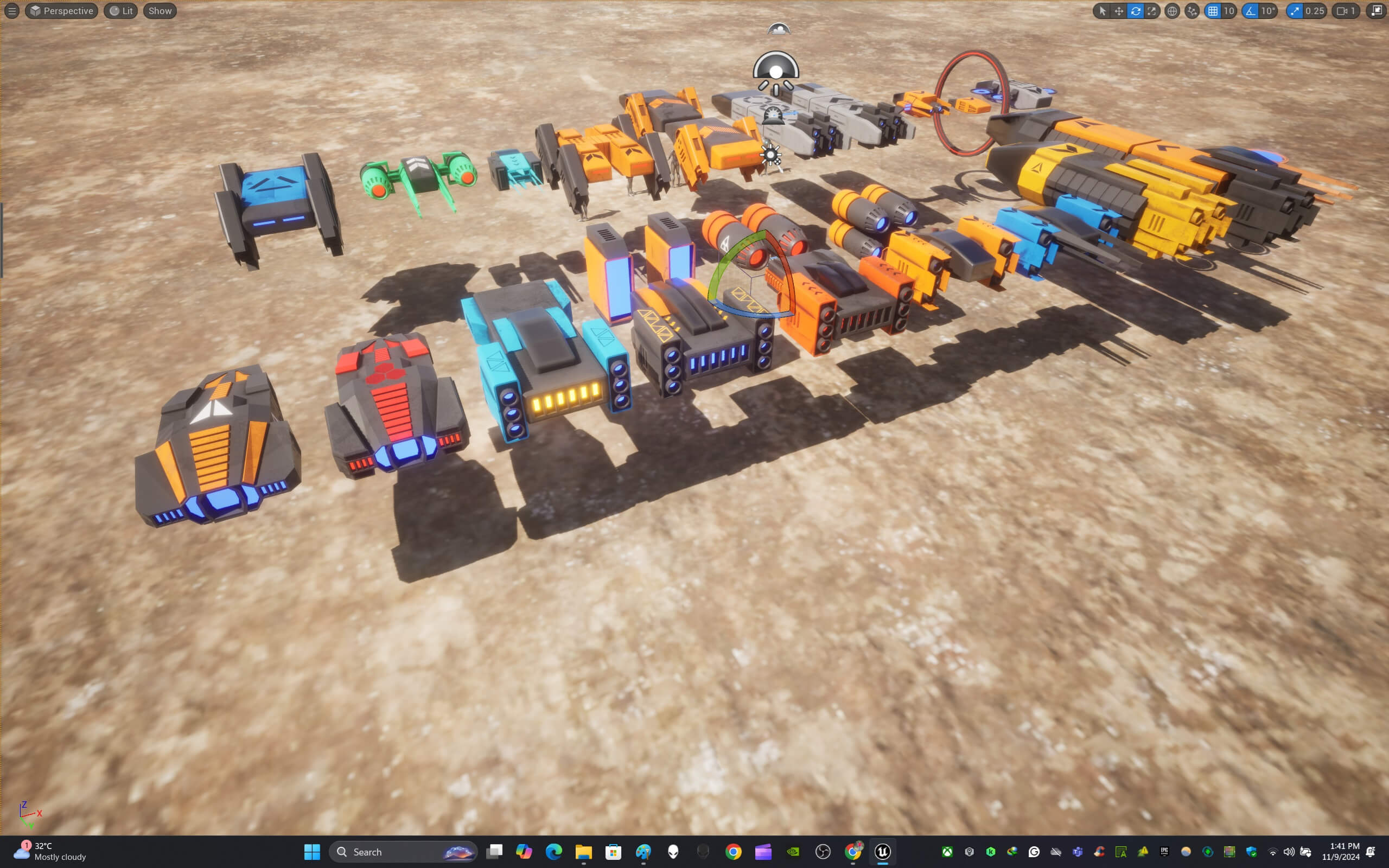 Sci-Fi Hover Car Collection 3D Model by ApuArt
