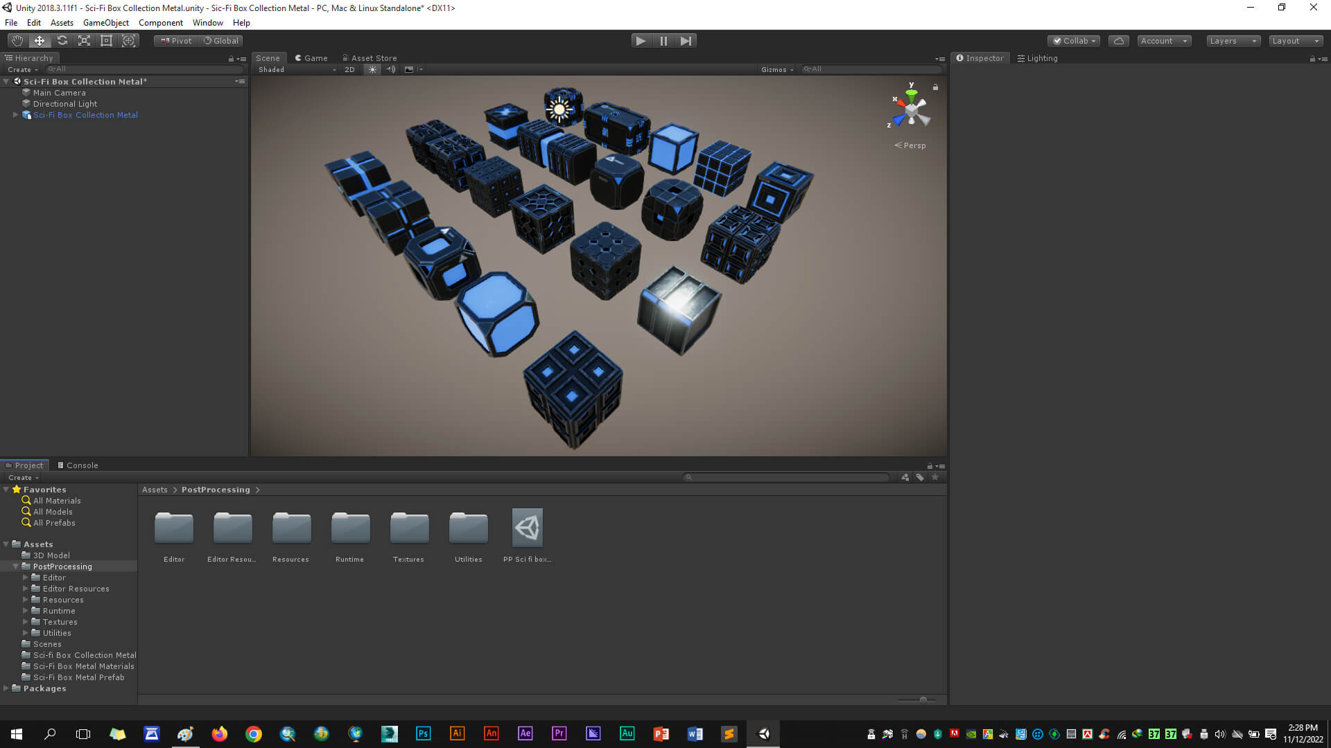 Sic-Fi Box Collection Metal 3D Model by ApuArt