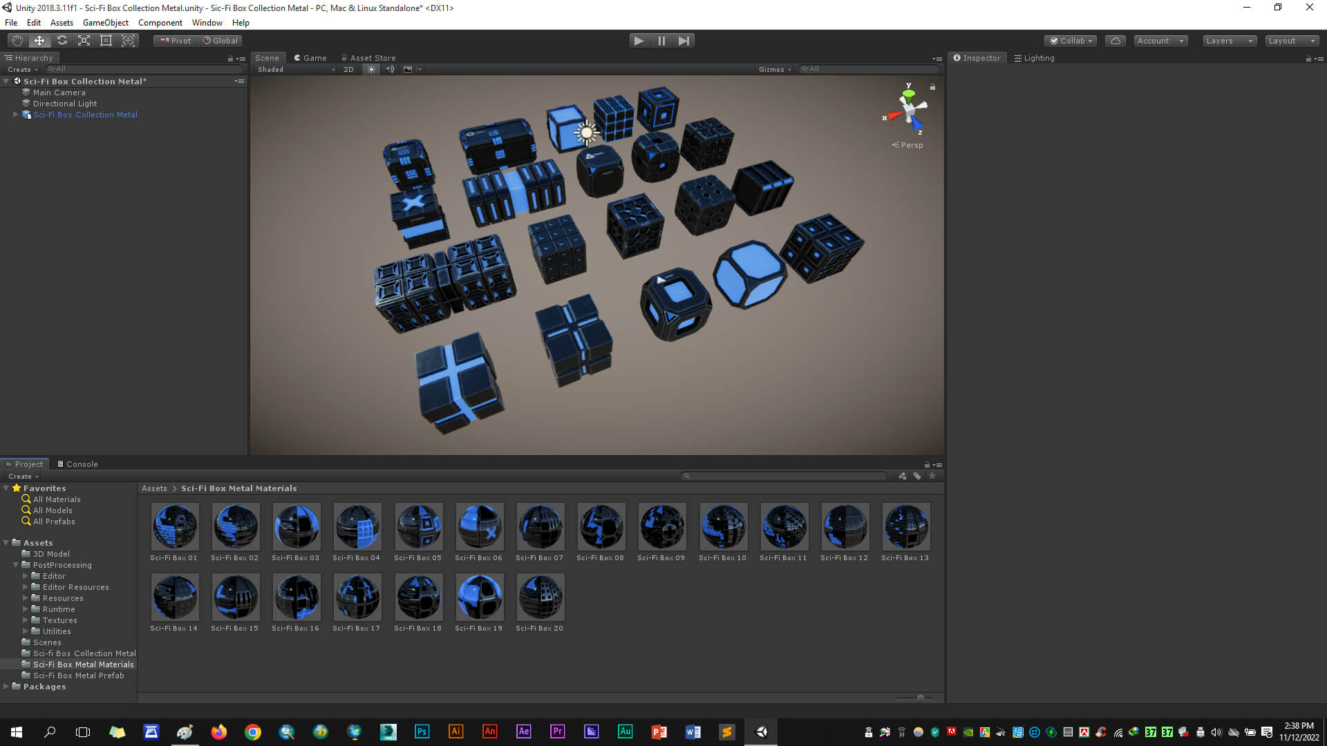 Sic-Fi Box Collection Metal 3D Model by ApuArt