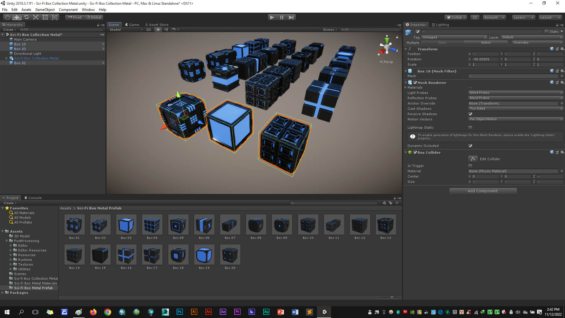 Sic-Fi Box Collection Metal 3D Model by ApuArt
