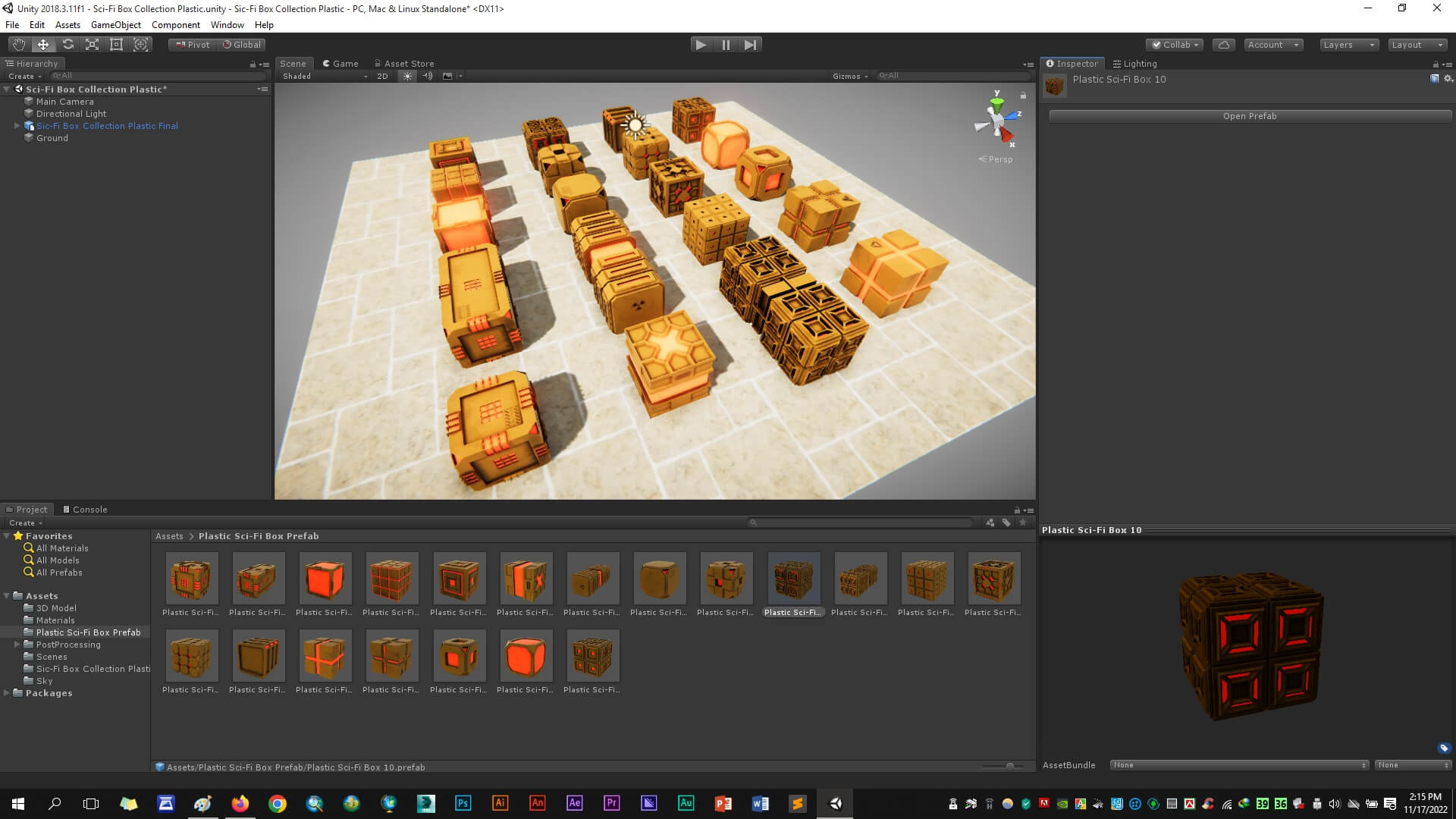 Sic-Fi Box Collection Plastic 3D Model by ApuArt