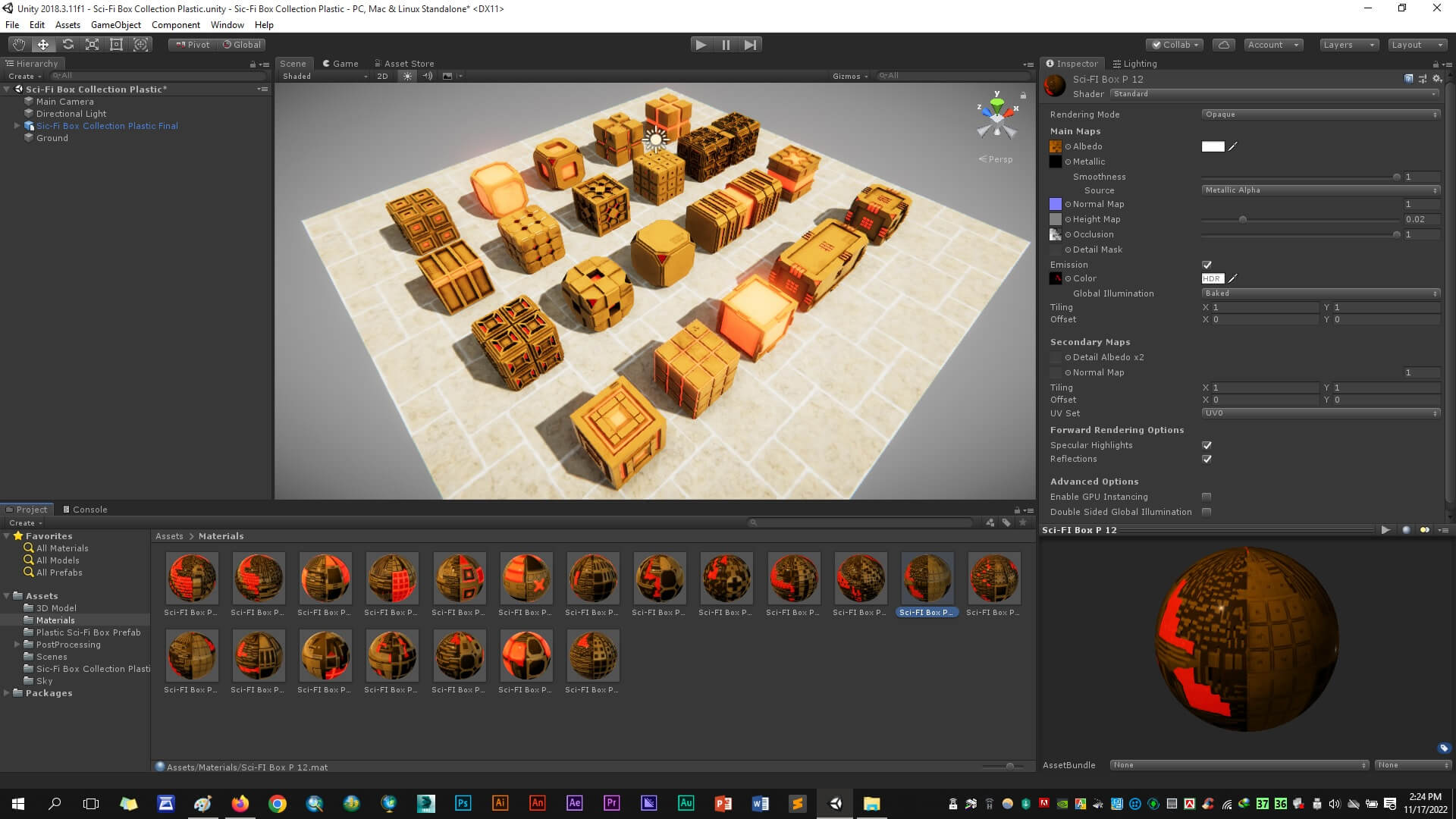 Sic-Fi Box Collection Plastic 3D Model by ApuArt