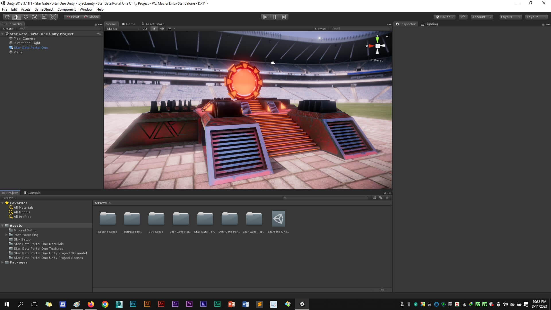 Star Gate Portal One - 3D Model by ApuArt