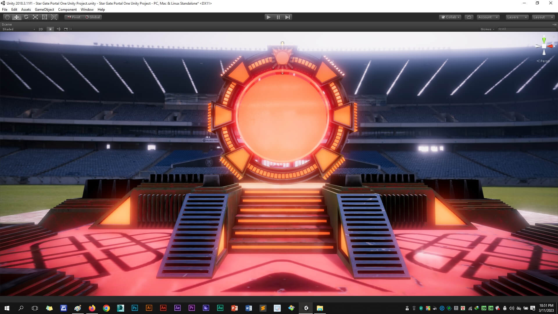 Star Gate Portal One - 3D Model by ApuArt
