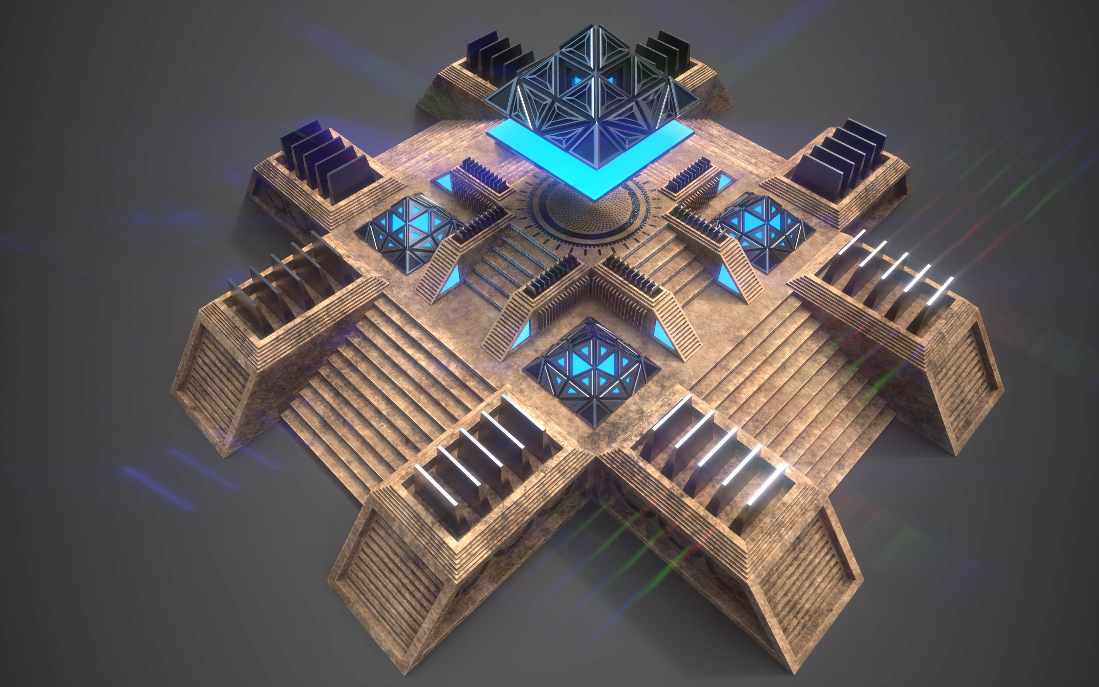 Star Gate Portal Two - 3D Model by ApuArt