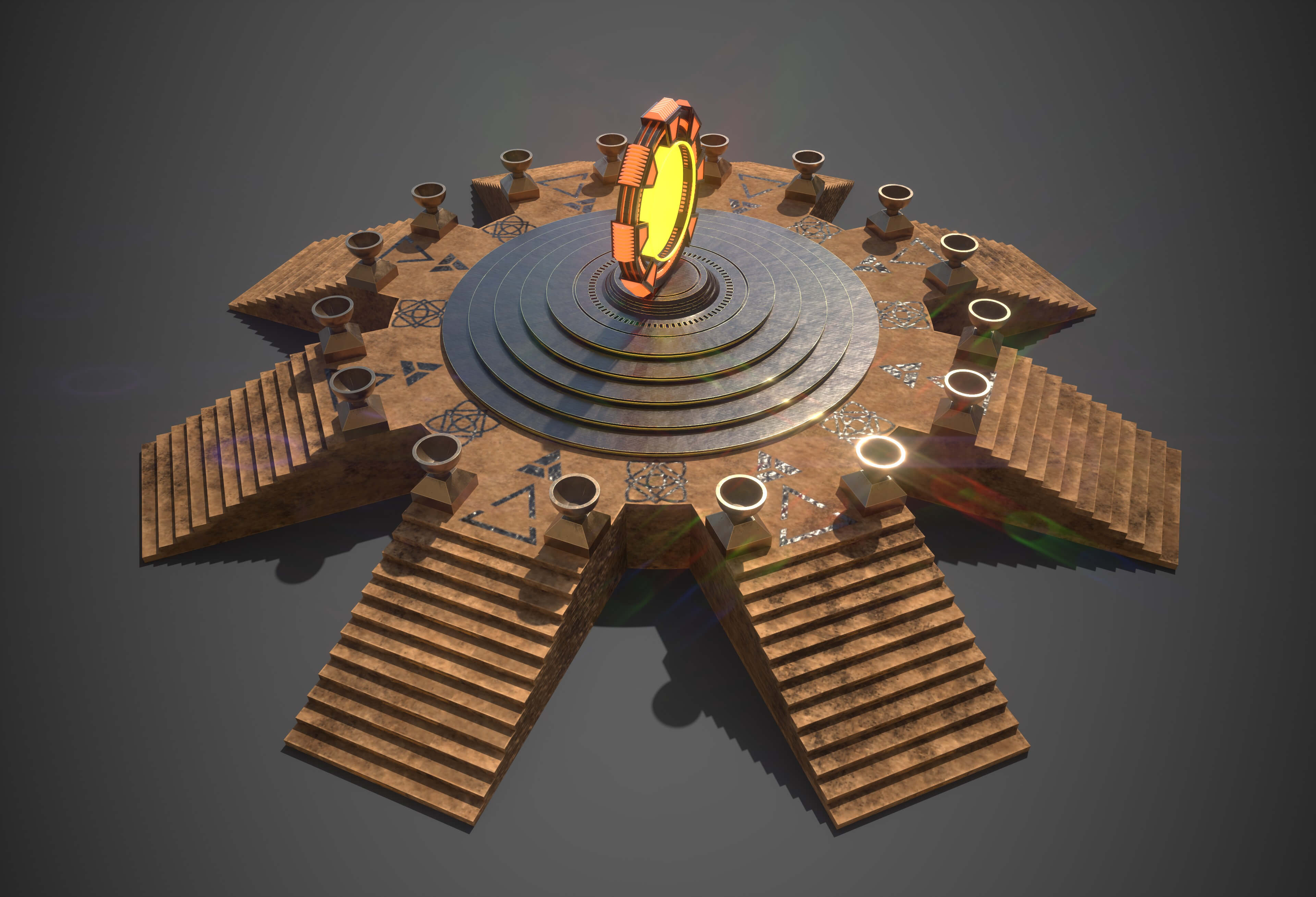 Star Gate Three - 3D Model by ApuArt