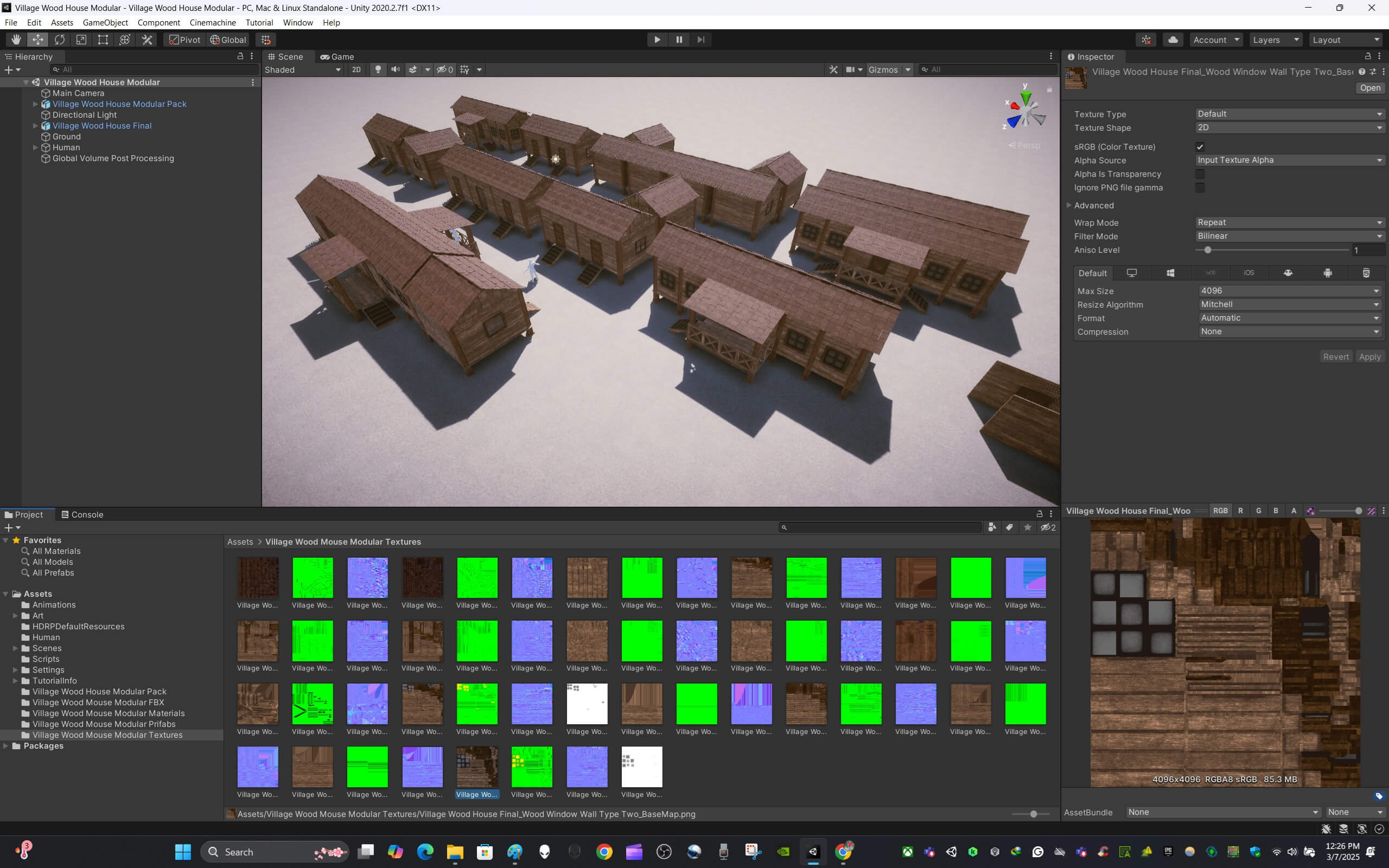 Village Modular Wood House - 3D Model by ApuArt