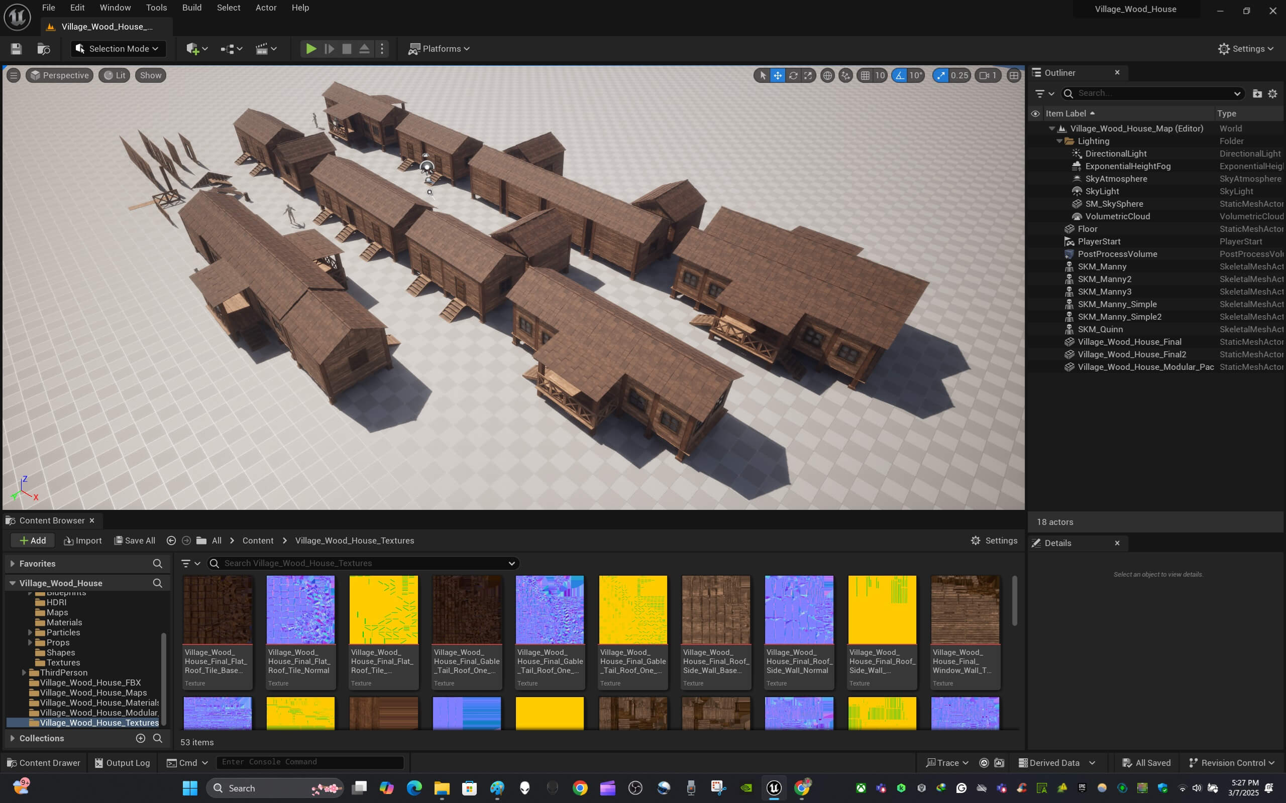 Village Modular Wood House - 3D Model by ApuArt