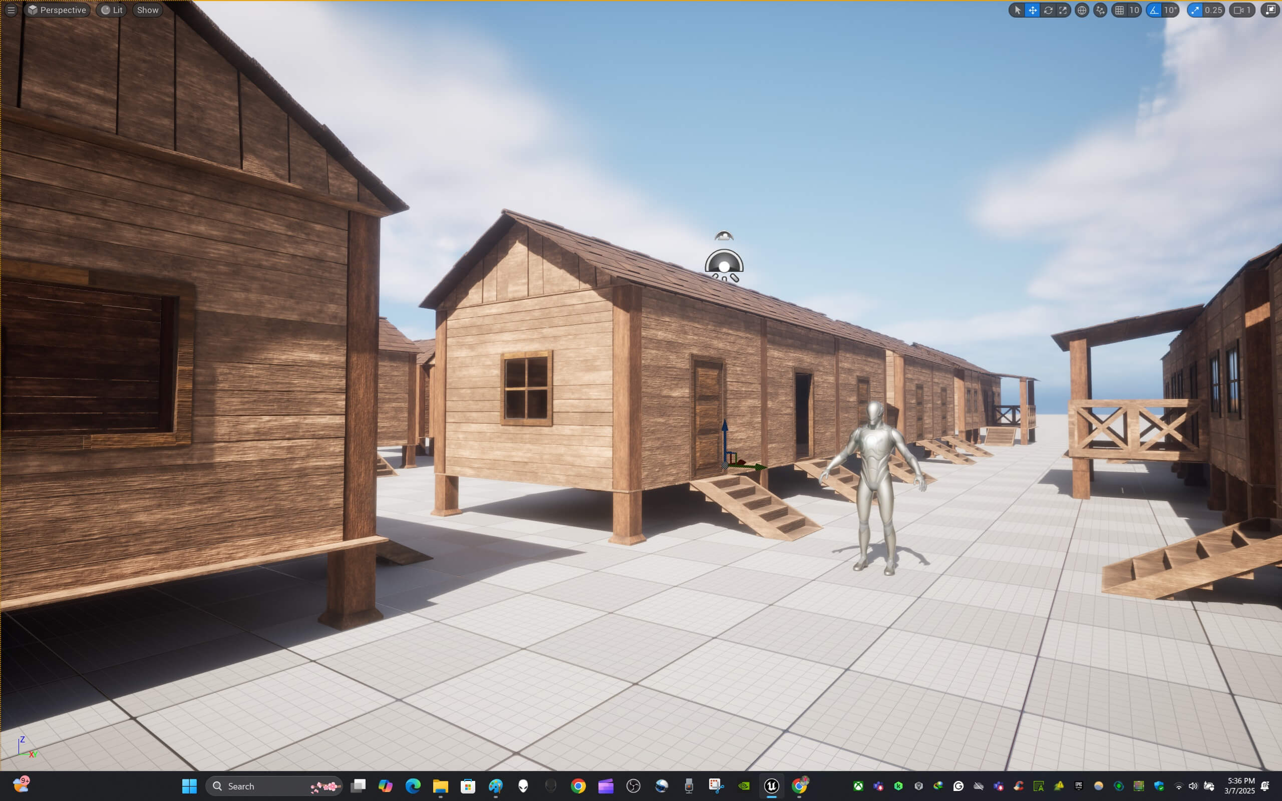 Village Modular Wood House - 3D Model by ApuArt