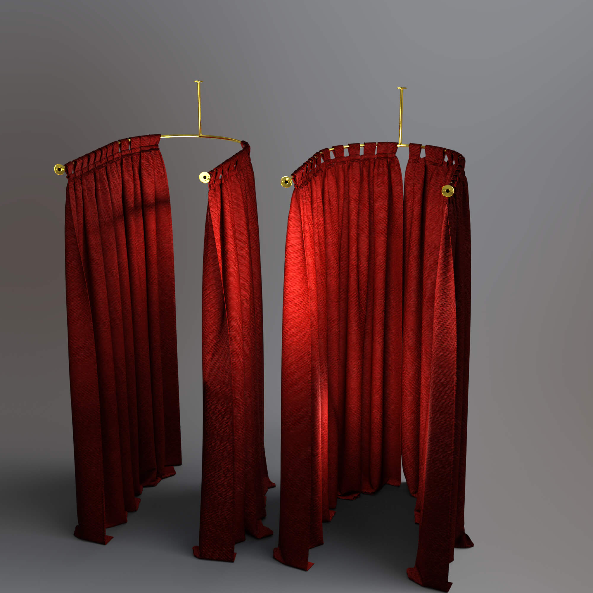 AQ3D Curtains Model - Daz Content by AQ3D
