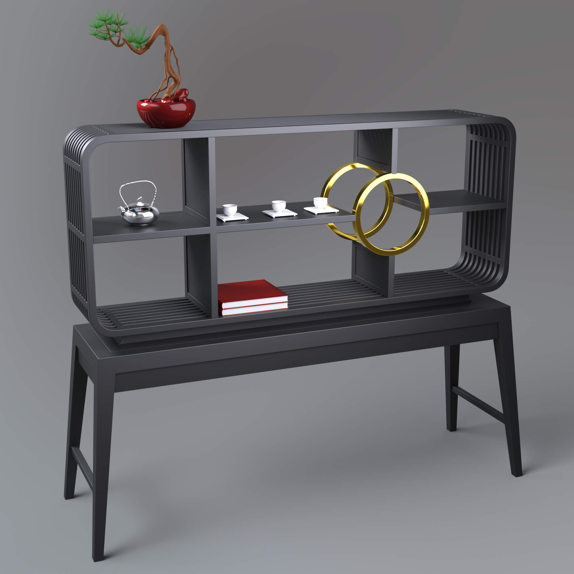 AQ3D Display Cabinet 4 - Daz Content by AQ3D