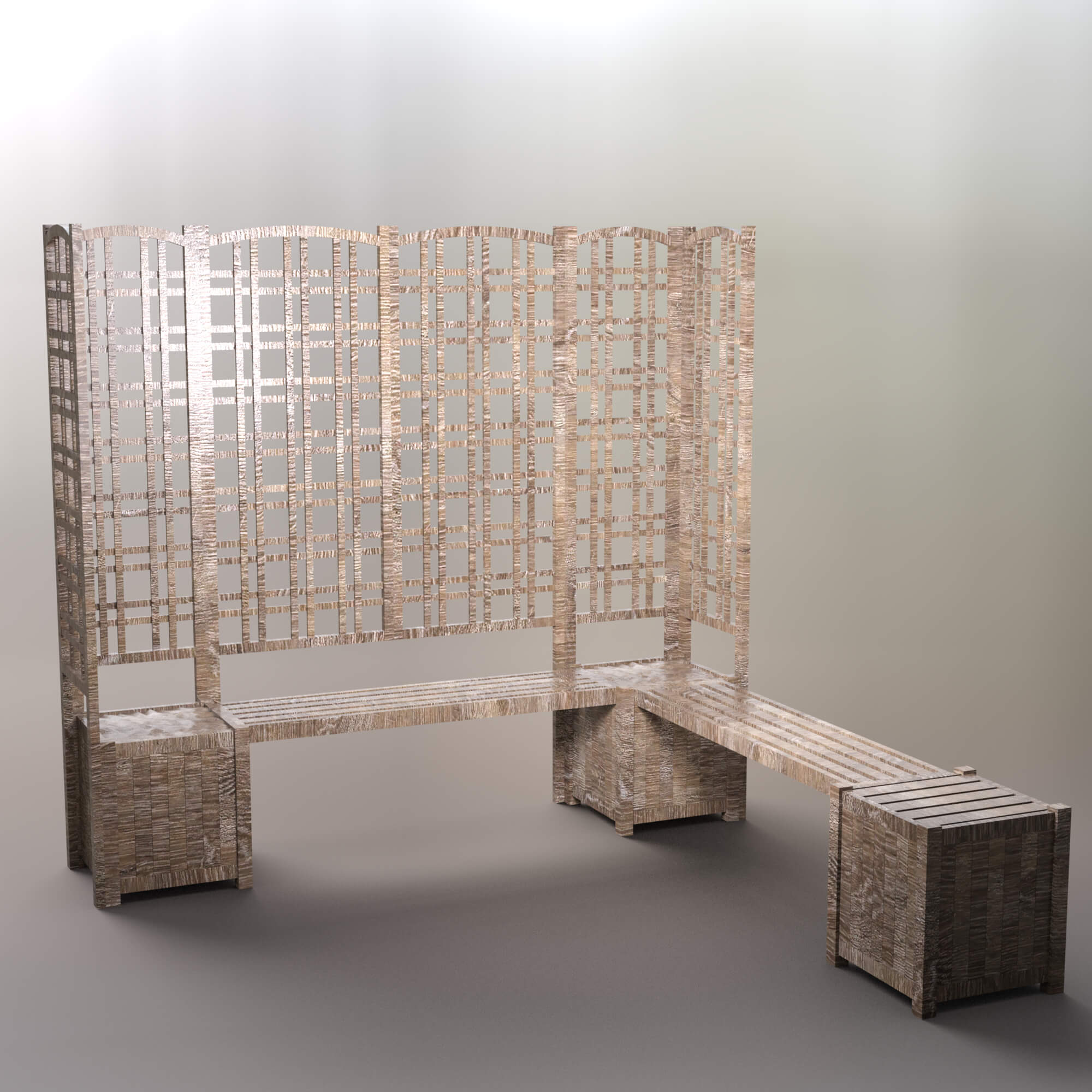 AQ3D Garden Bench - Daz Content by AQ3D