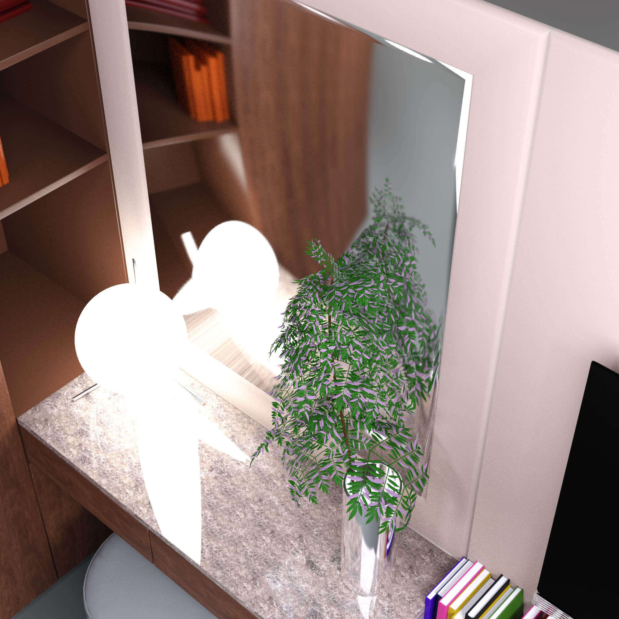 AQ3D Luxury Wardrobe With TV Wall - Daz Content by AQ3D