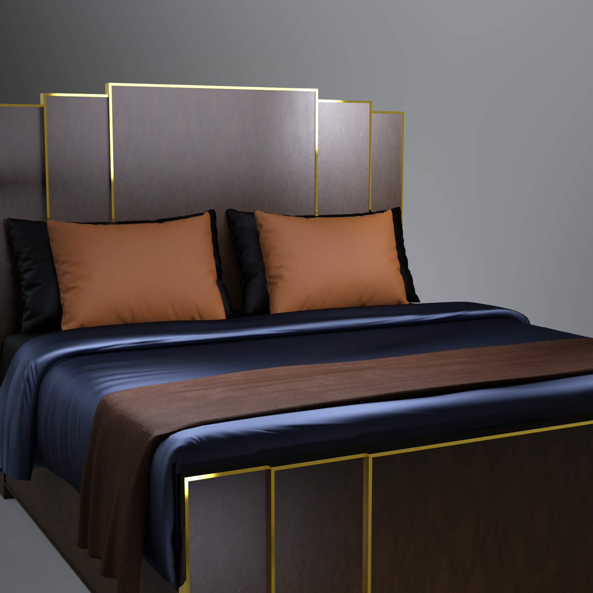 AQ3D Master Bed 17 - Daz Content by AQ3D