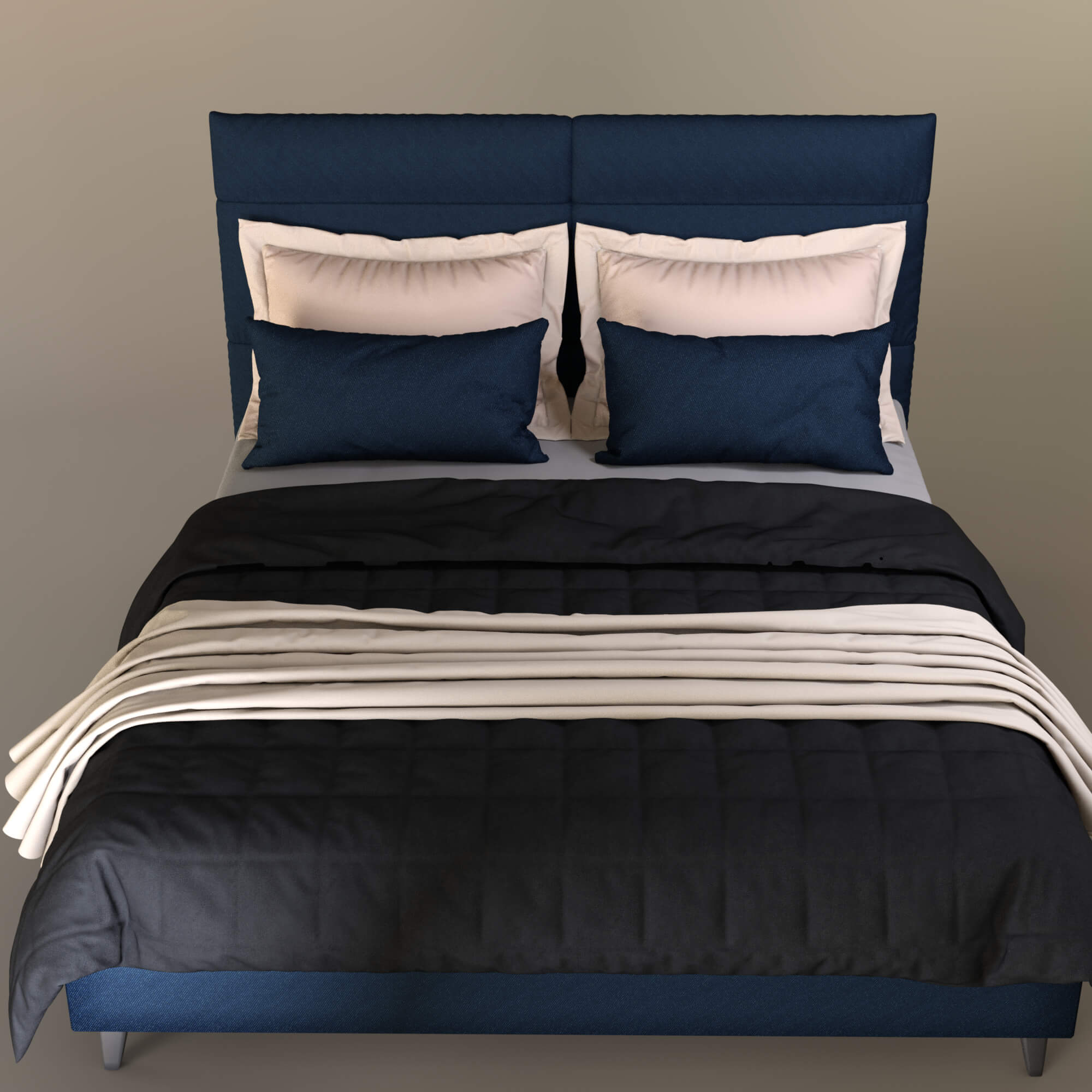 AQ3D Master Bed 19 - Daz Content by AQ3D