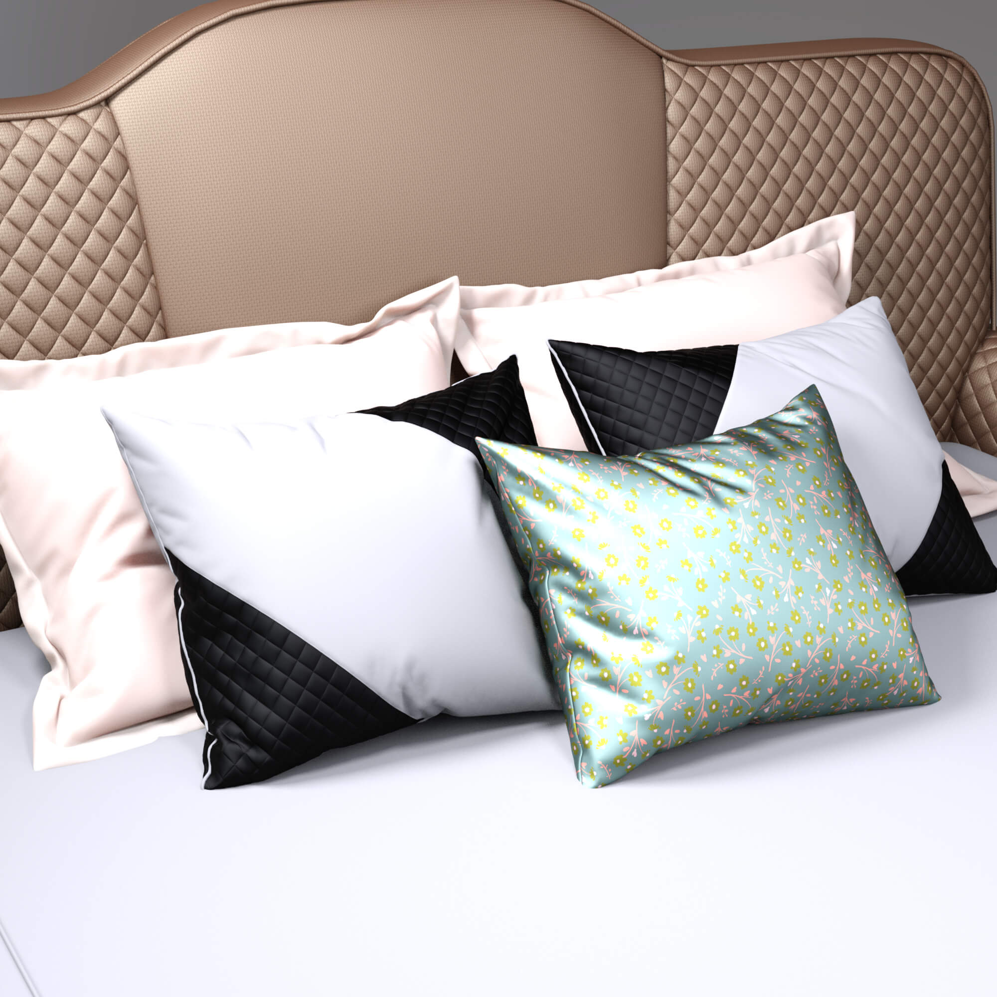 AQ3D Master Bed 22 - Daz Content by AQ3D