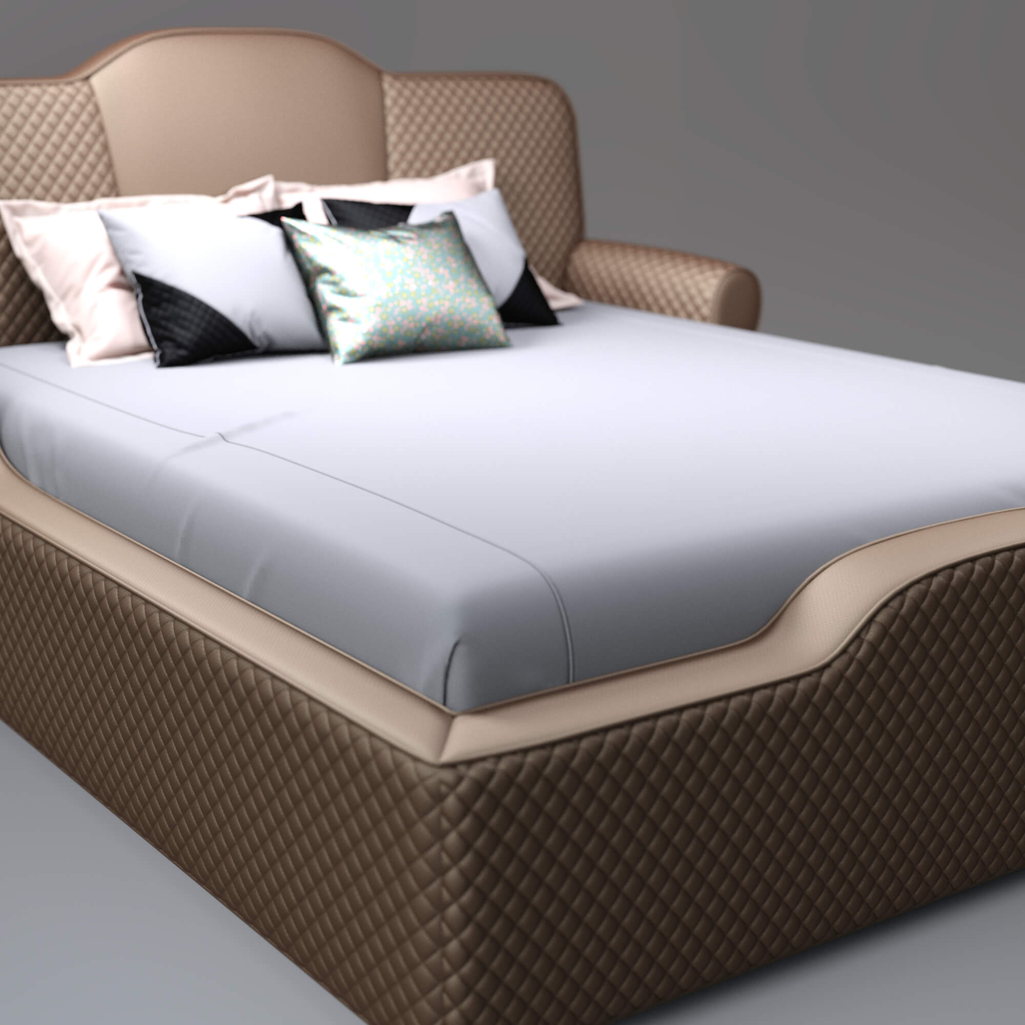 AQ3D Master Bed 22 - Daz Content by AQ3D