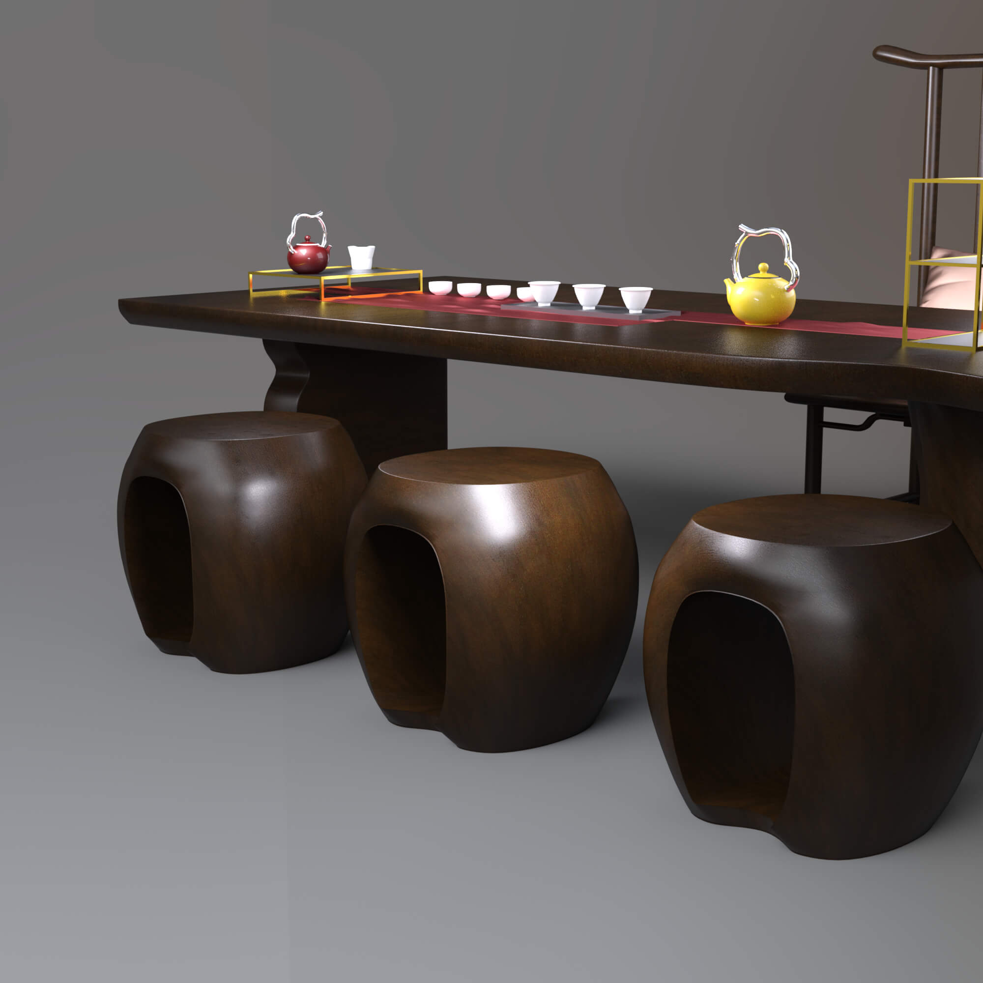 AQ3D Master Chair and Table - Daz Content by AQ3D