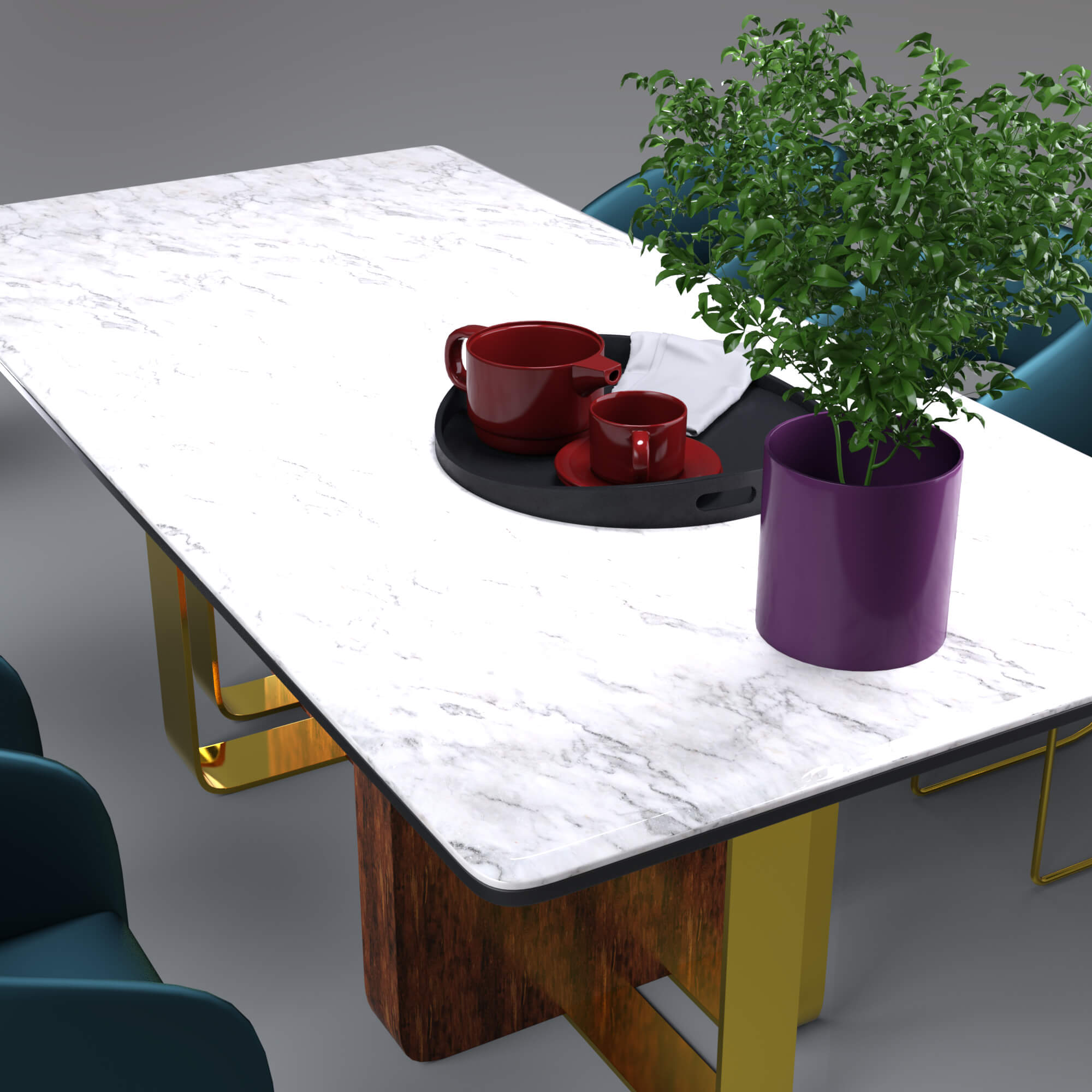 AQ3D Master Dining Table 2 - Daz Content by AQ3D