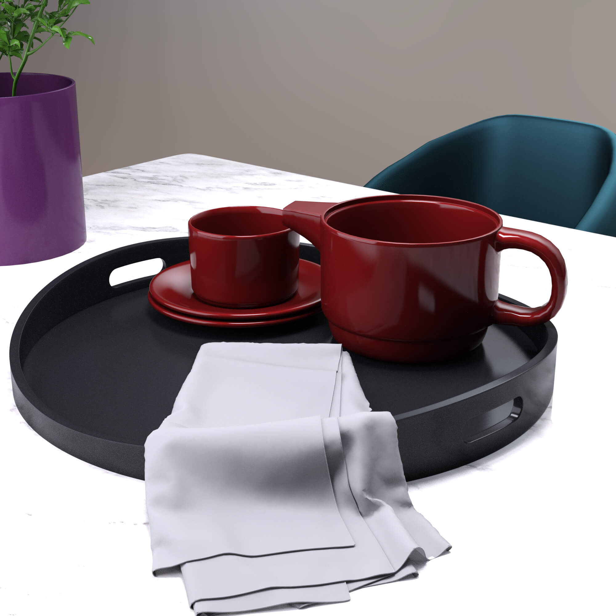 AQ3D Master Dining Table 2 - Daz Content by AQ3D