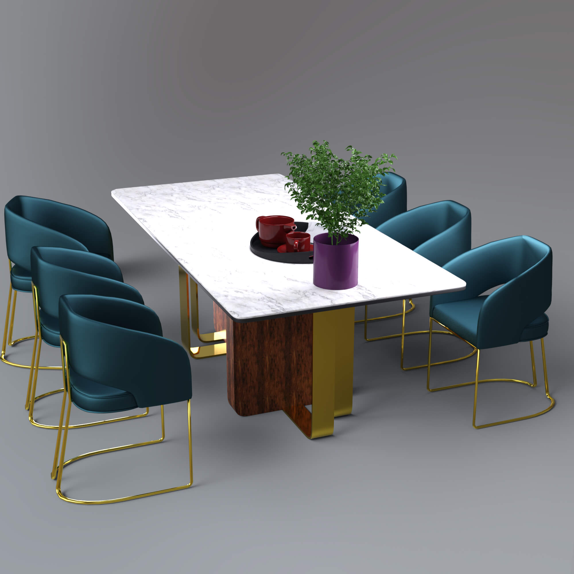 AQ3D Master Dining Table 2 - Daz Content by AQ3D