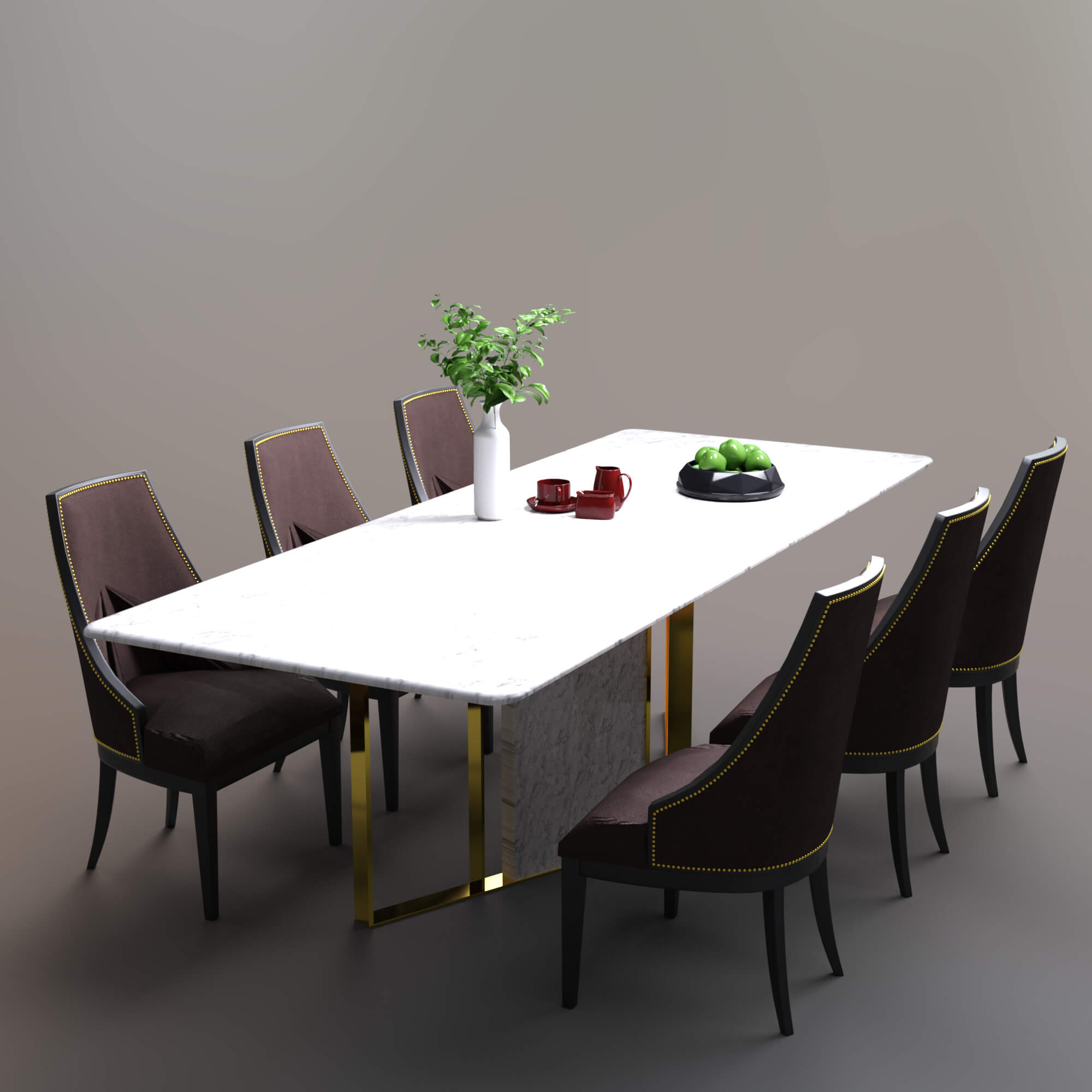AQ3D Master Dining Table - Daz Content by AQ3D