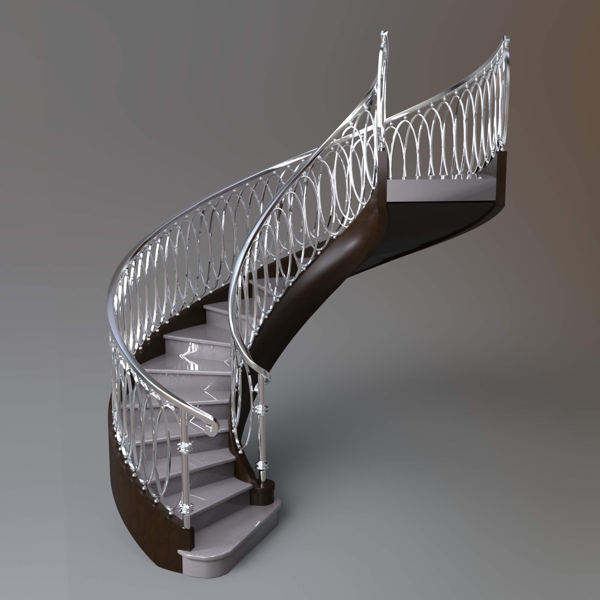 AQ3D Master Stair Case 5 - Daz Content by AQ3D