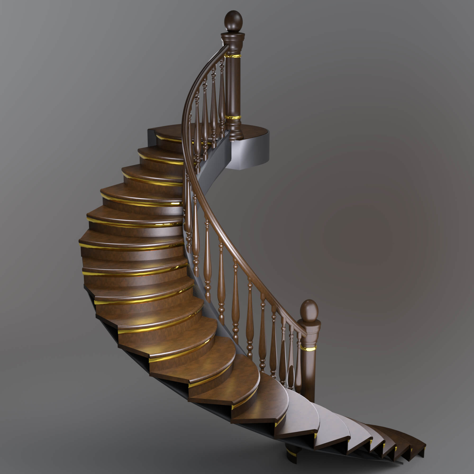 AQ3D Master Stair Case 9 - Daz Content by AQ3D