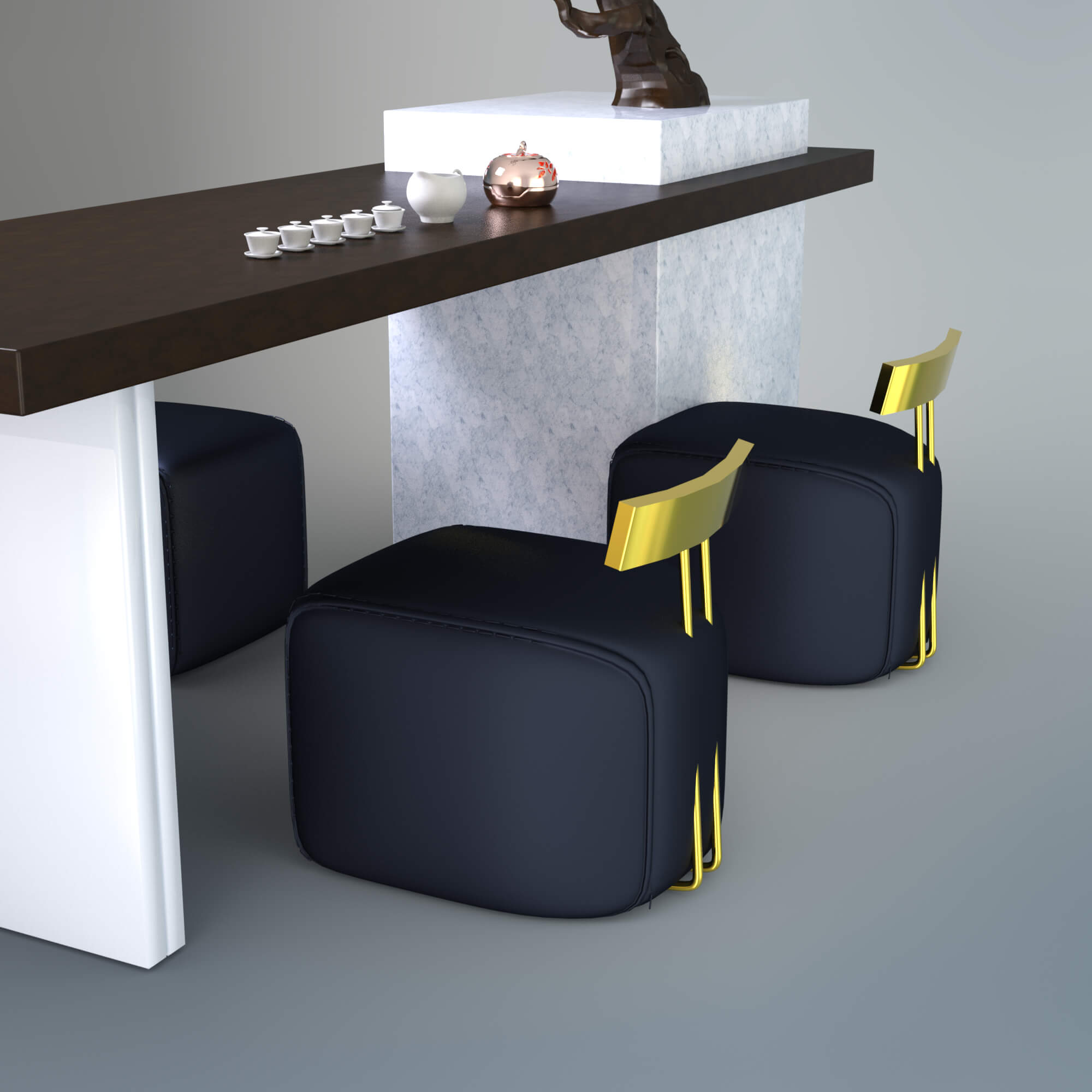 AQ3D Master Table and Stool 2 - Daz Content by AQ3D