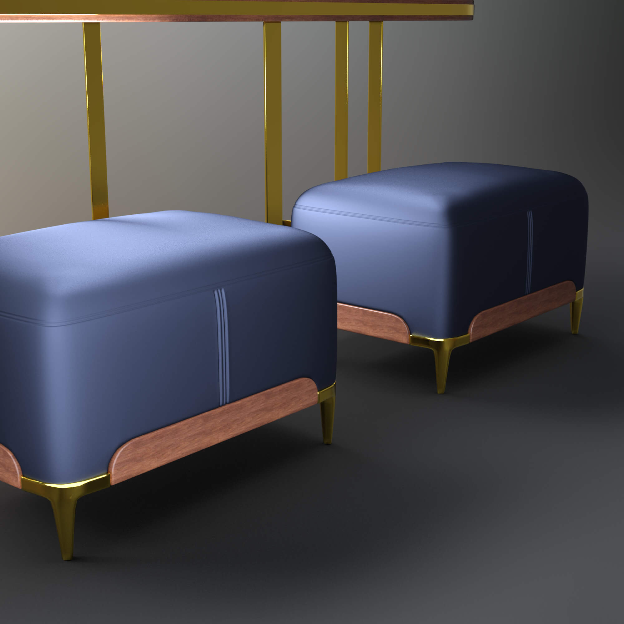 AQ3D Master Table and Stool - Daz Content by AQ3D