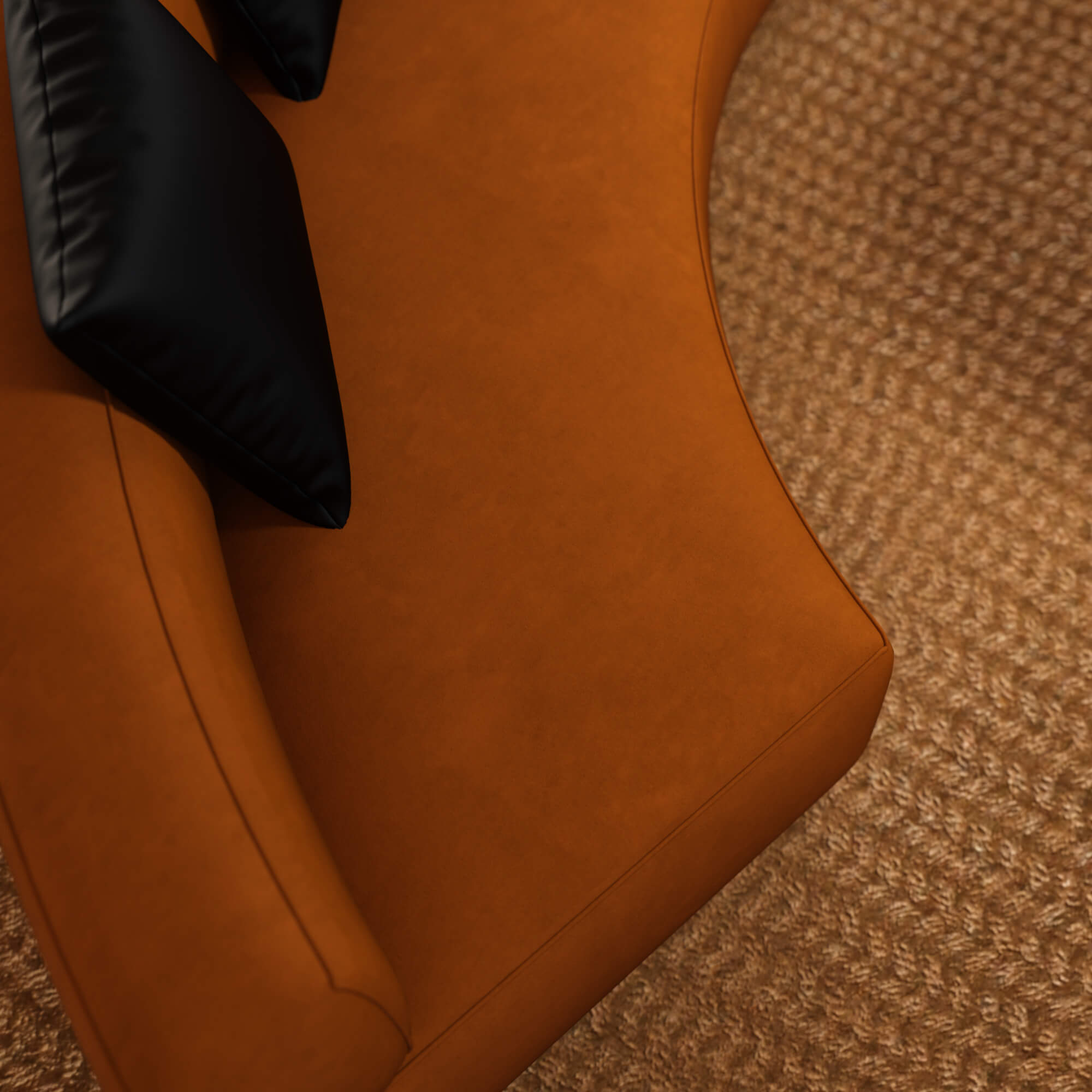 AQ3D Round Sofa and Stool - Daz Content by AQ3D