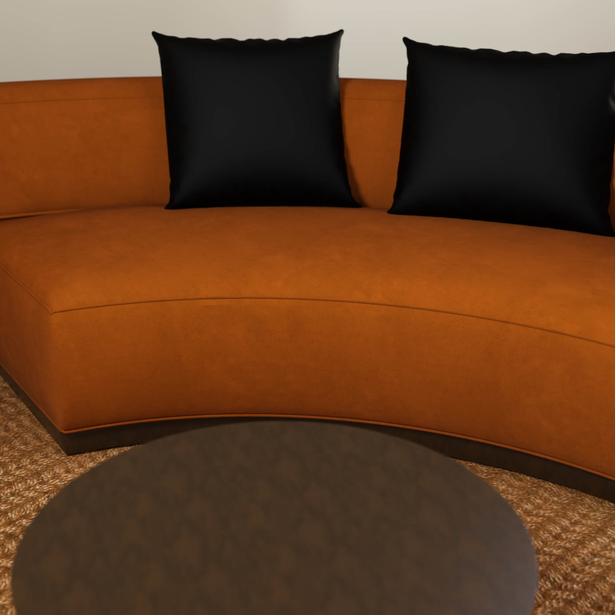 AQ3D Round Sofa and Stool - Daz Content by AQ3D