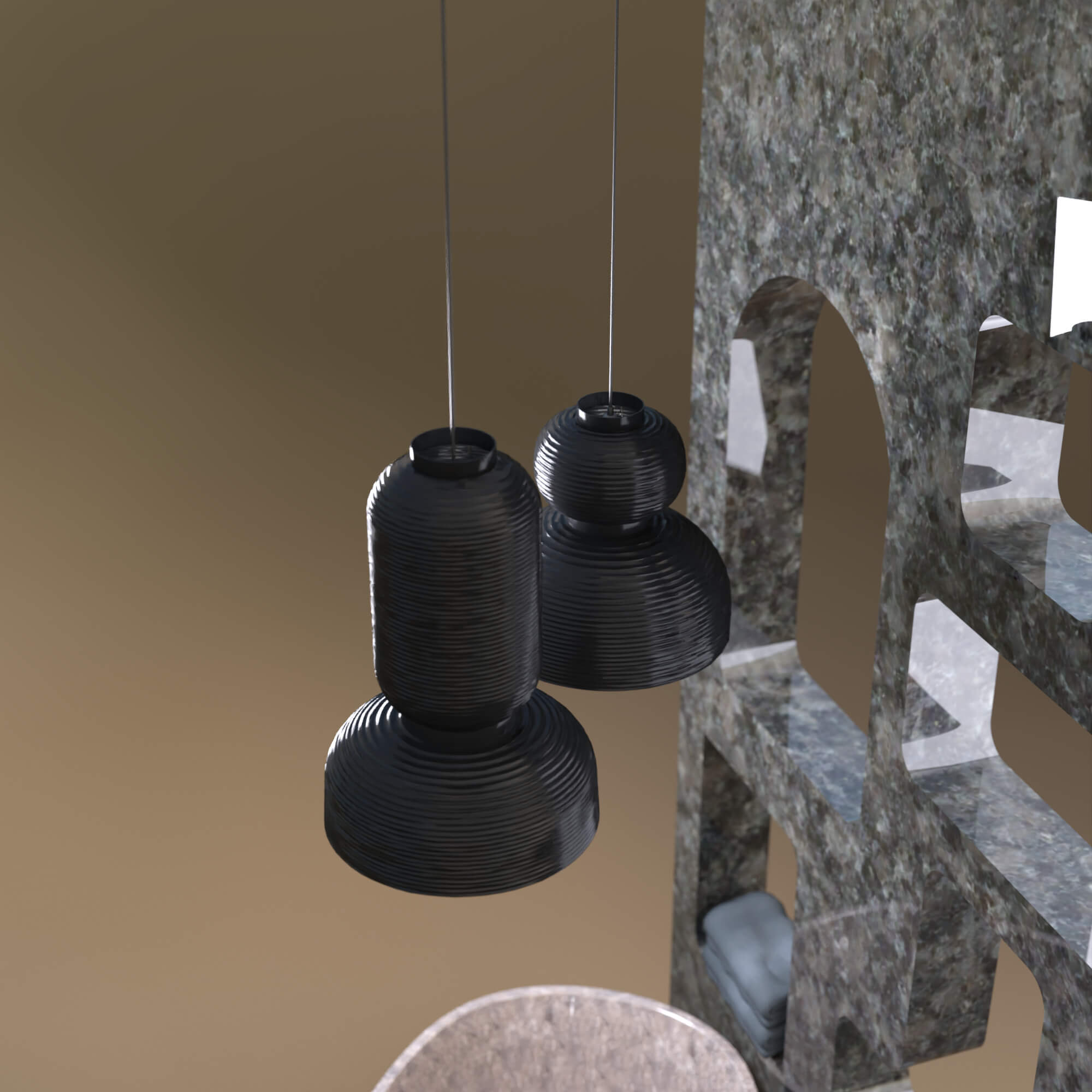 AQ3D Unique Bath Tub Set With Wall - Daz Content by AQ3D