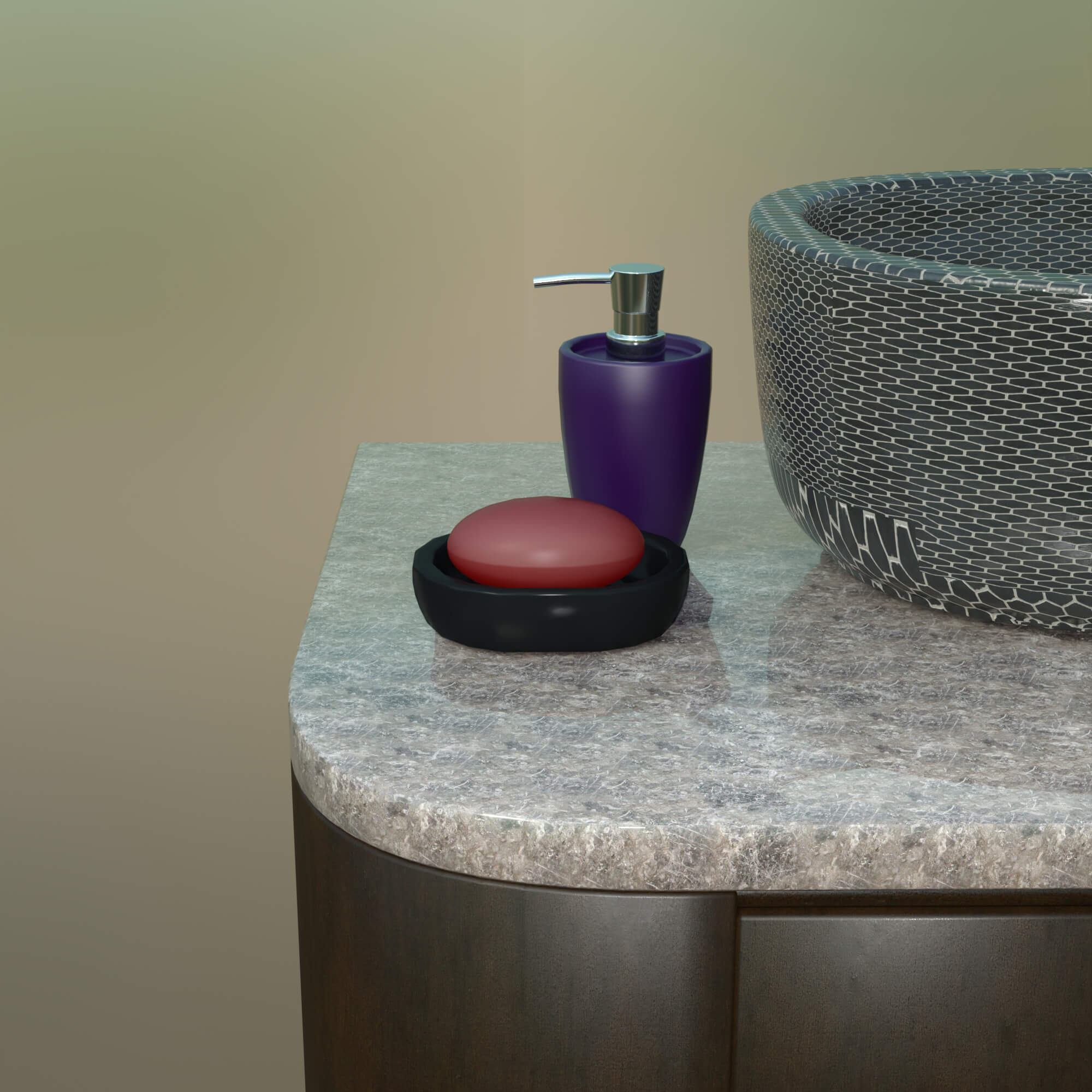 AQ3D Wash Basin With Mirror and Vanity - Daz Content by AQ3D