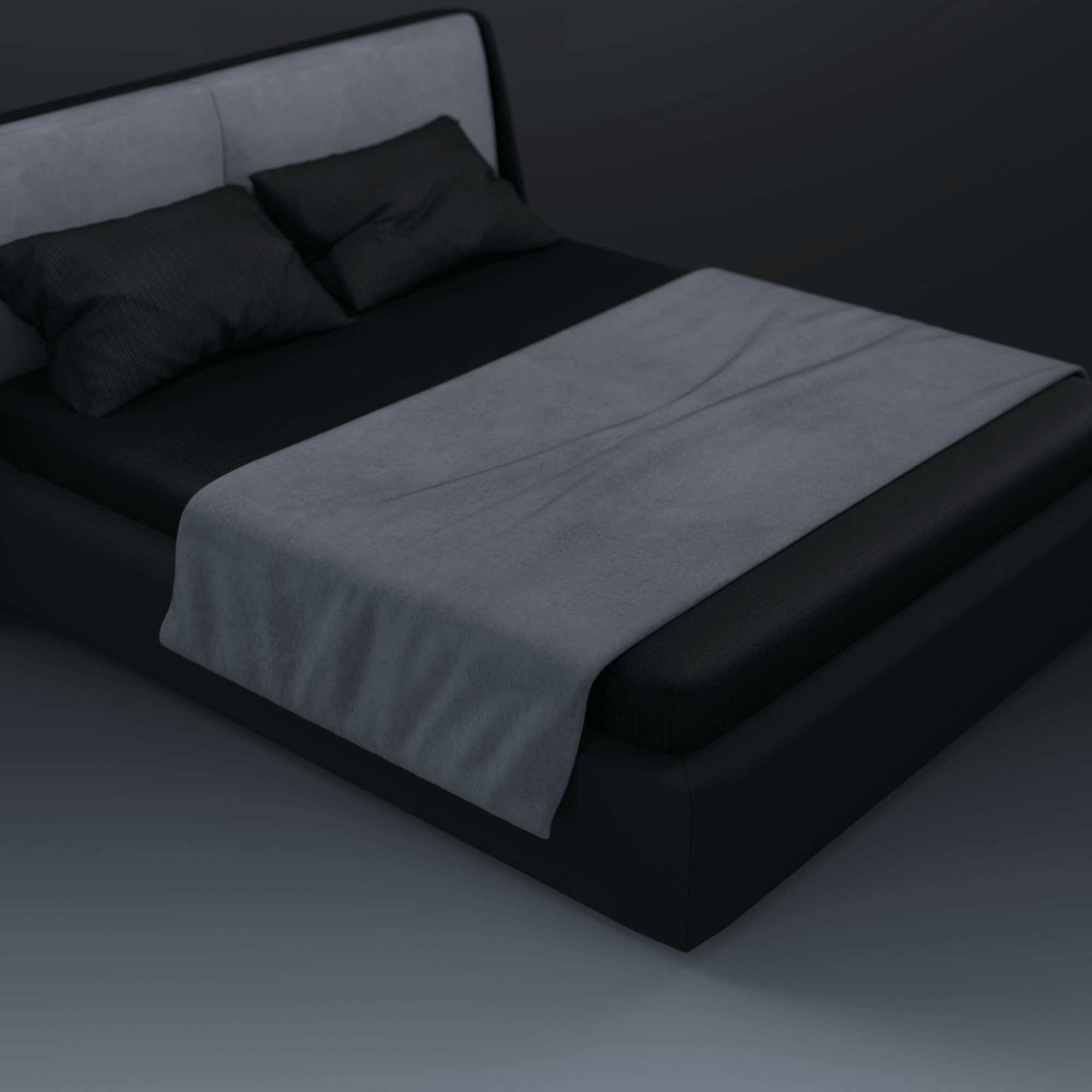AQ3D Master Bed 3D Render, Digital Art by AQ3D