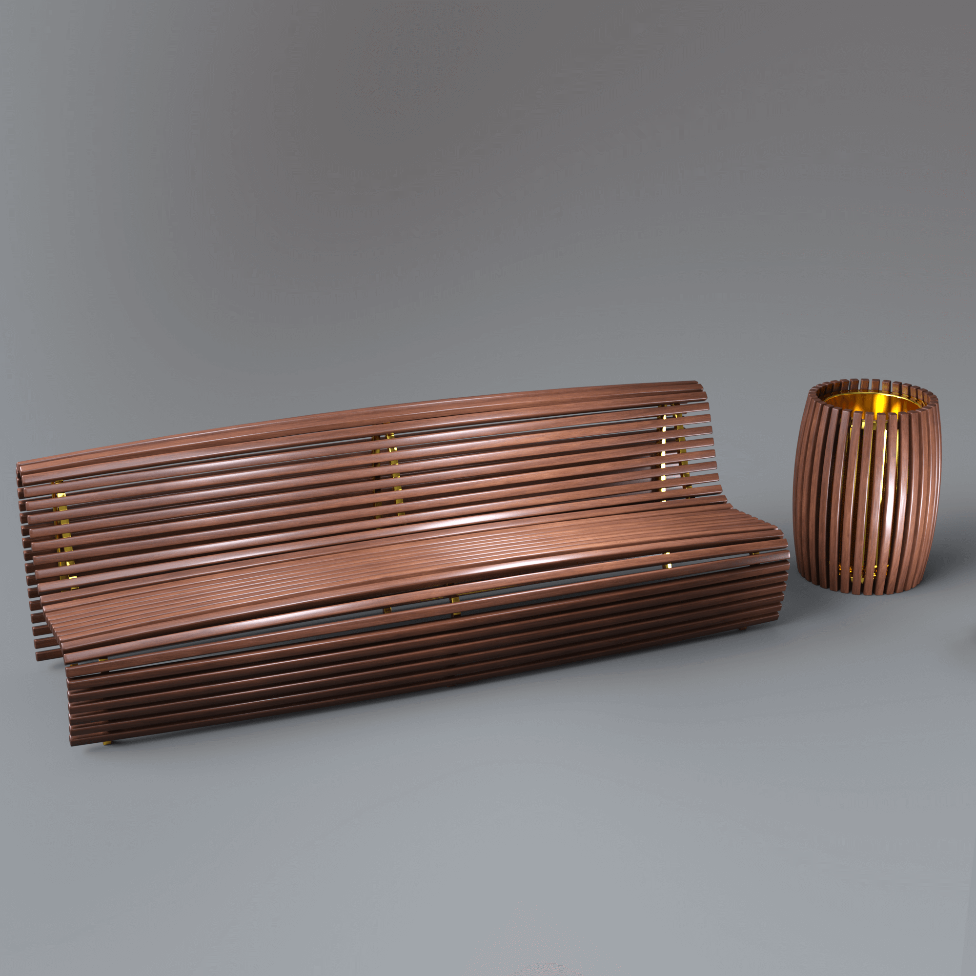 AQ3D Master Bench 15 3D Render, Digital Art by AQ3D