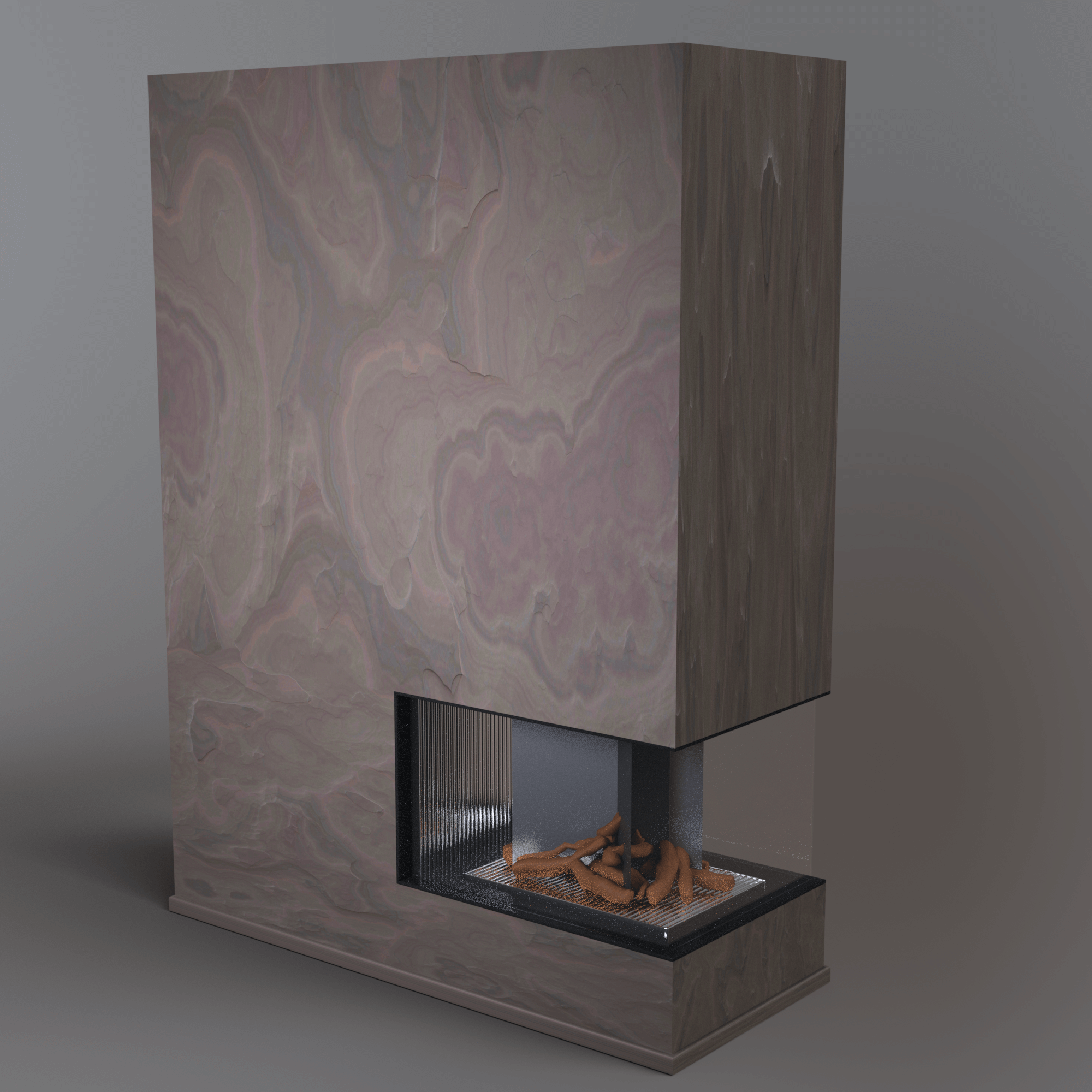 AQ3D Master Fireplace 2 3D Render | RenderHub Gallery